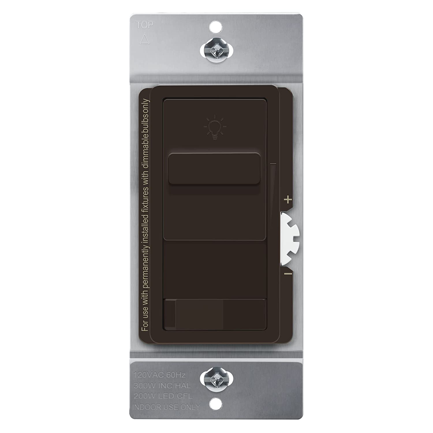 TOPGREENER Kalide Dimmer Light Switch, LED Dimmer Switch, Single Pole ...