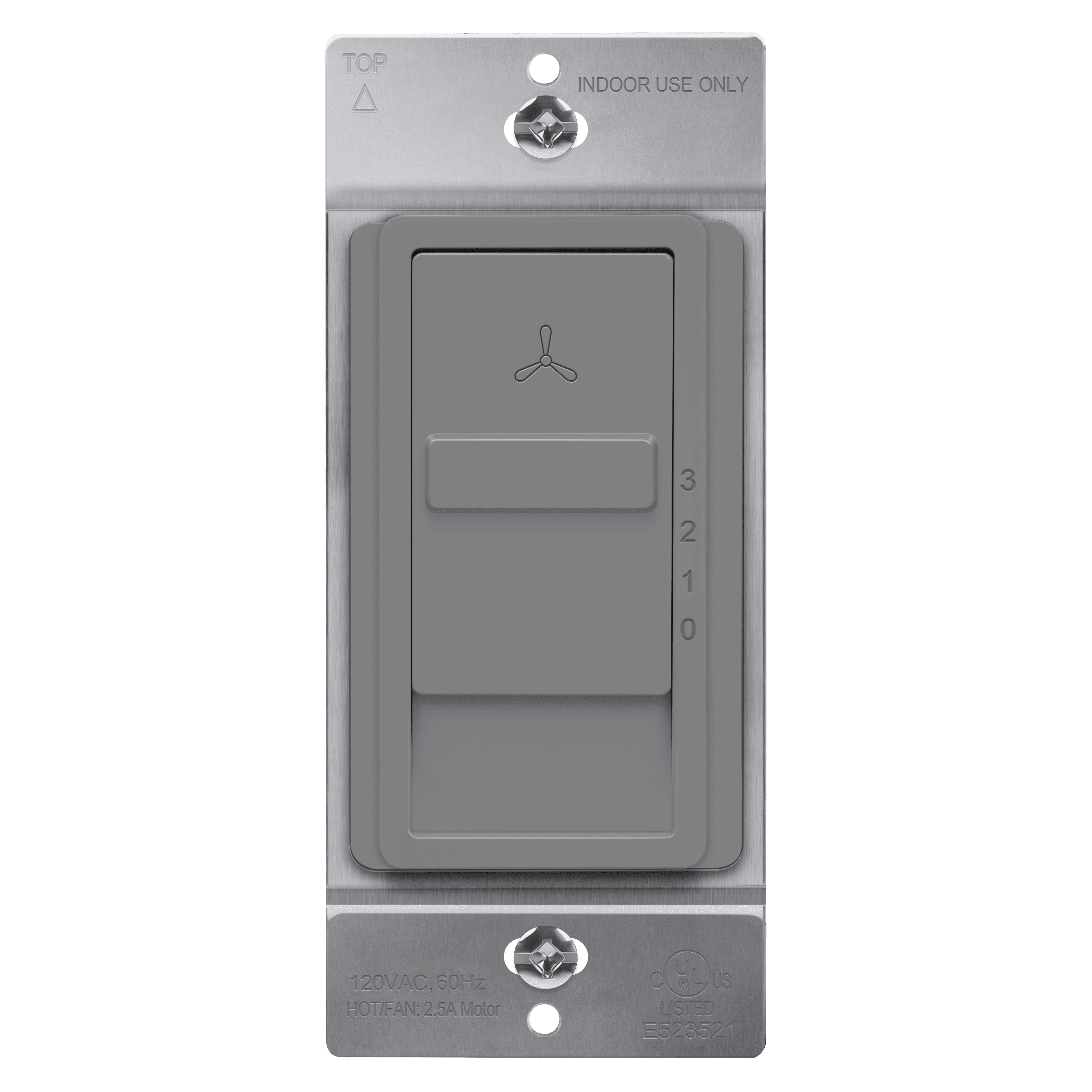 TOPGREENER Kalide Fan Speed Control Switch, 3-Speed Fan Wall Switch ...