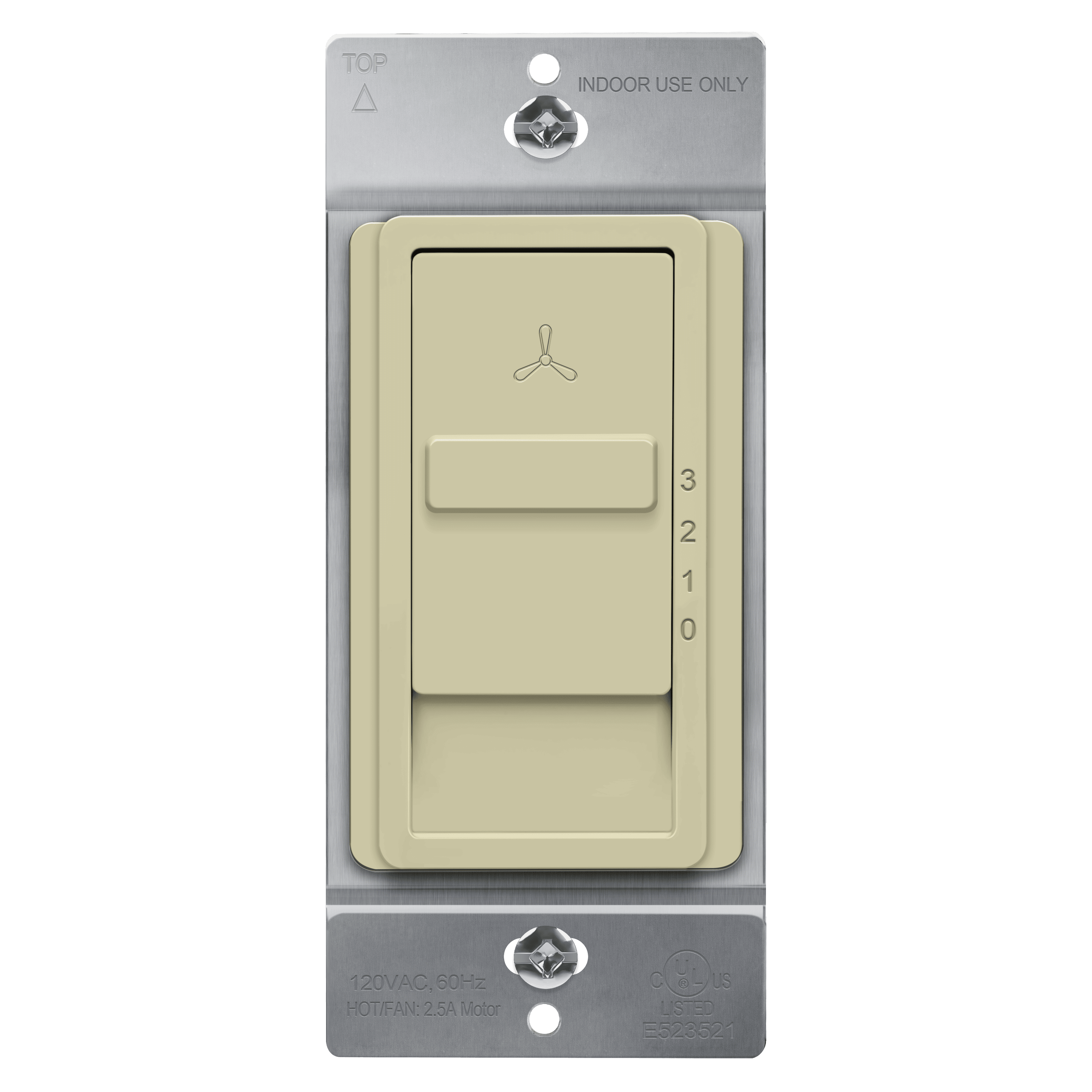 TOPGREENER Kalide Fan Speed Control Switch, 3-Speed Fan Wall Switch ...