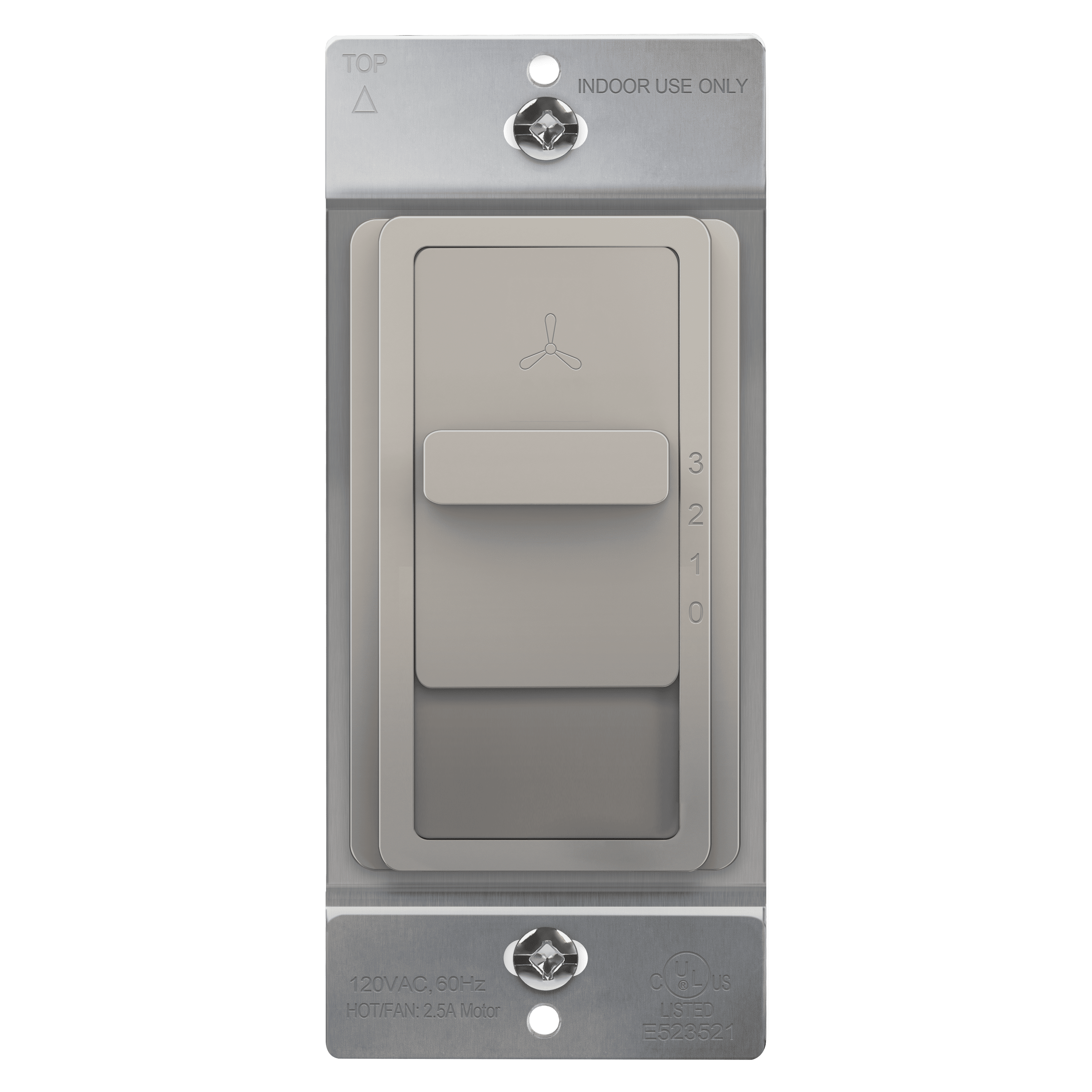 TOPGREENER Kalide Fan Speed Control Switch, 3-Speed Fan Wall Switch ...