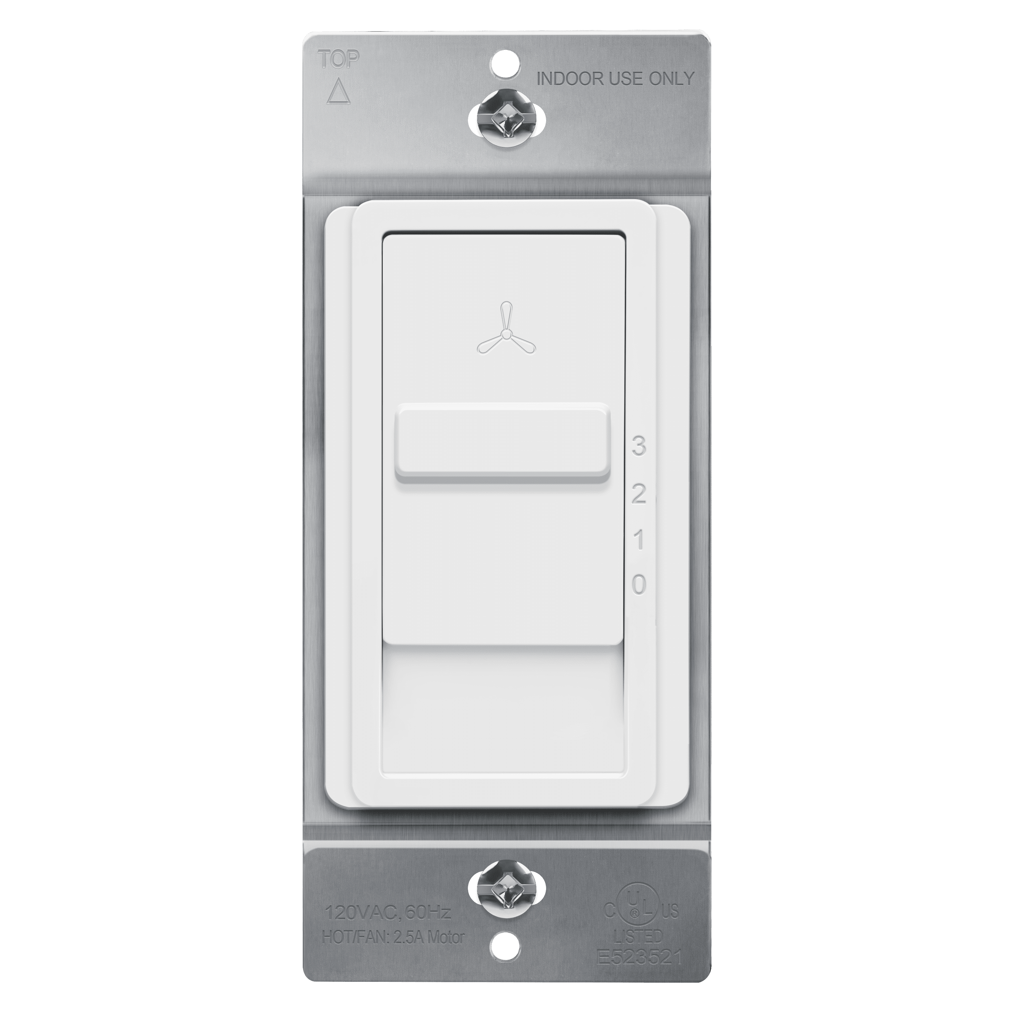 TOPGREENER Kalide Fan Speed Control Switch, 3-Speed Fan Wall Switch ...