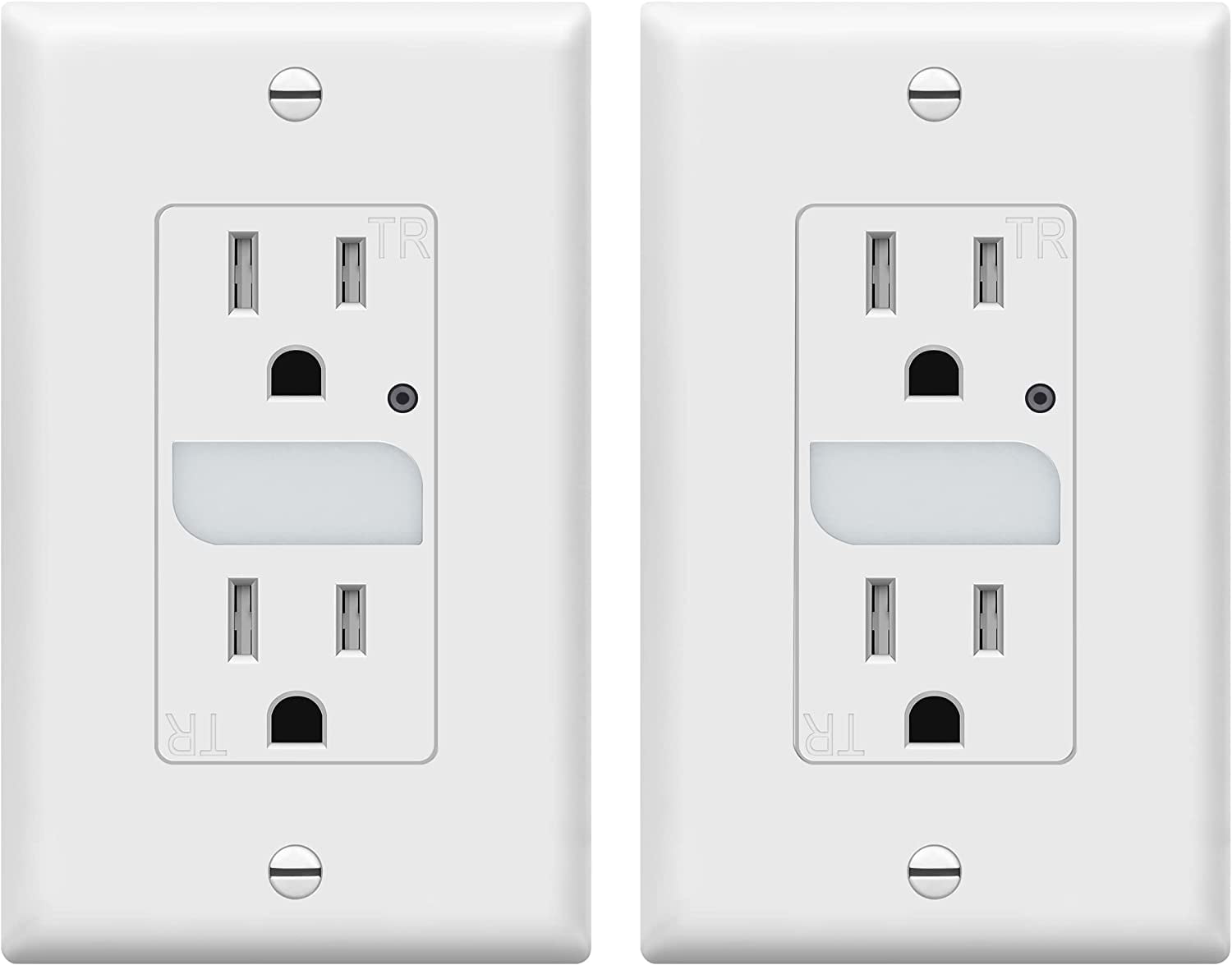 TOPGREENER LED Guide Light, Electrical Socket, 15A, Tamper-Resistant ...