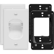 Low Voltage Recessed Media Plate Duplex Receptacle