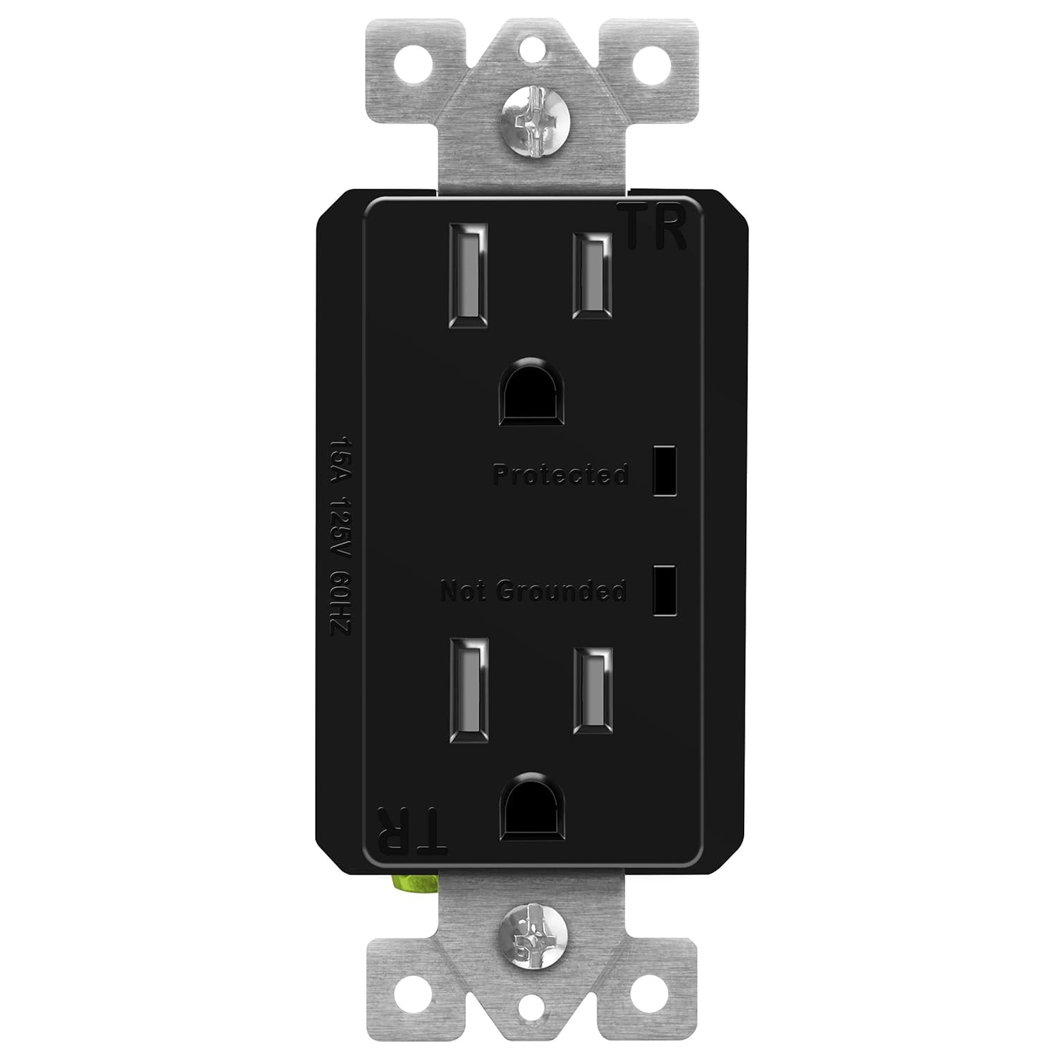 TOPGREENER Surge Protector Receptacle with Grounding Indicator, Child ...