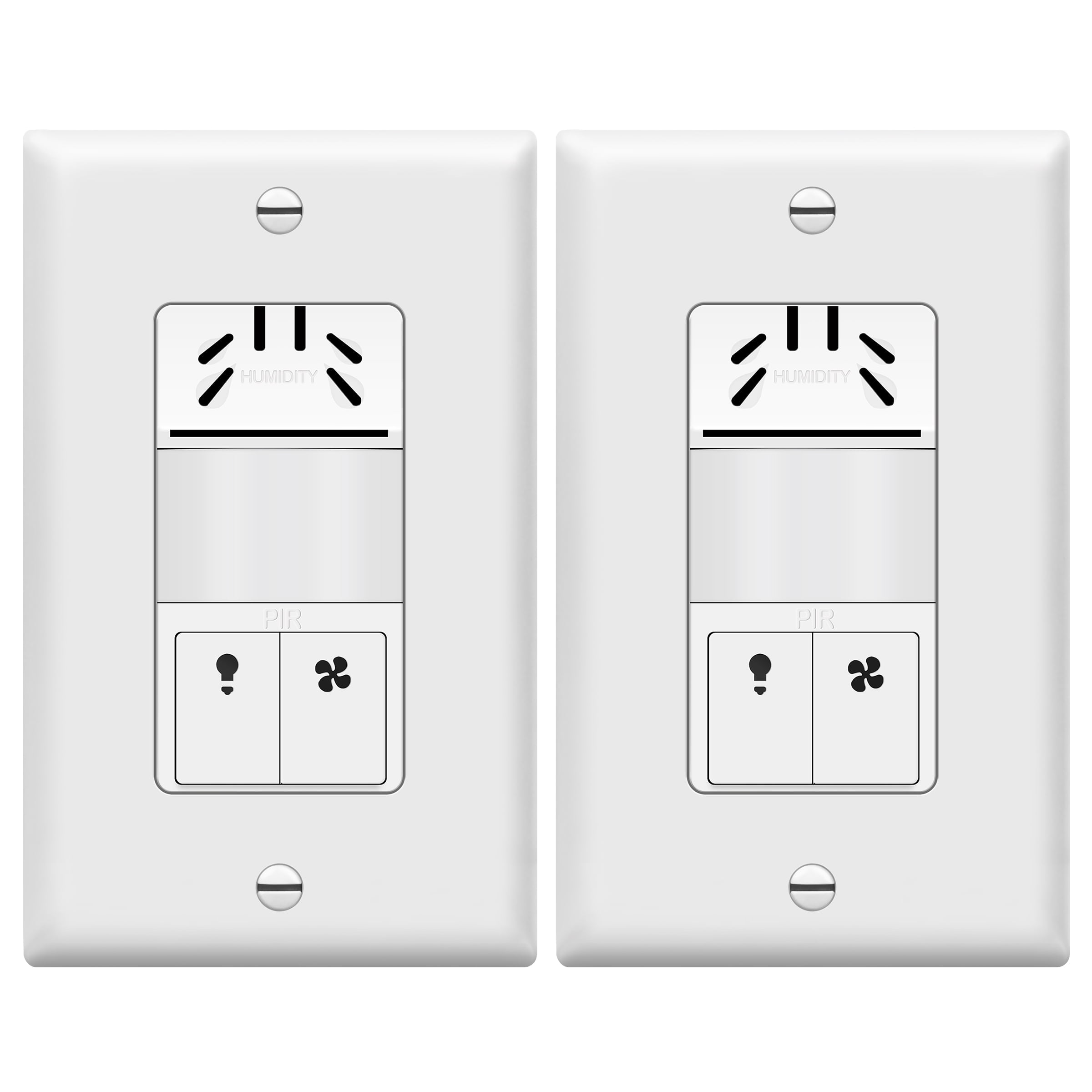 TOPGREENER Dual Tech Humidity Sensor Switch, Infrared PIR Motion & Air ...