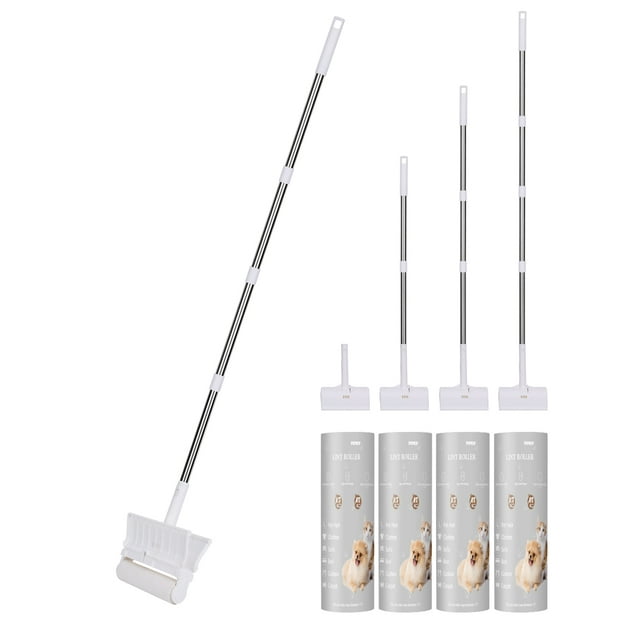 TOPHDY Large Lint Rollers, Long Handle, Extra Sticky, 300 Sheets/5 ...
