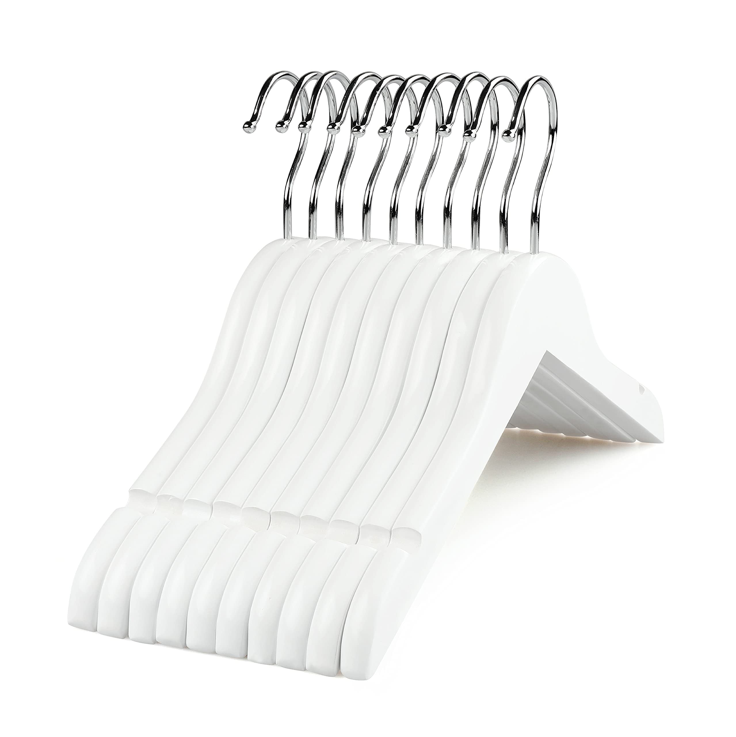 TOPIA HANGER Baby Clothes Hangers for Closet, White Children Kids ...