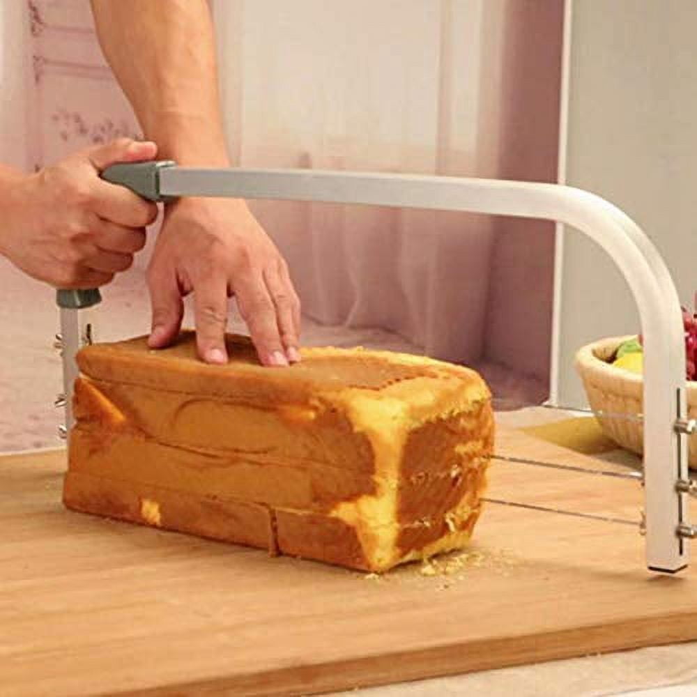 TOPINCN Cake Cutter Stainless Steel Adjustable Wire Cake Cutter Slicer ...