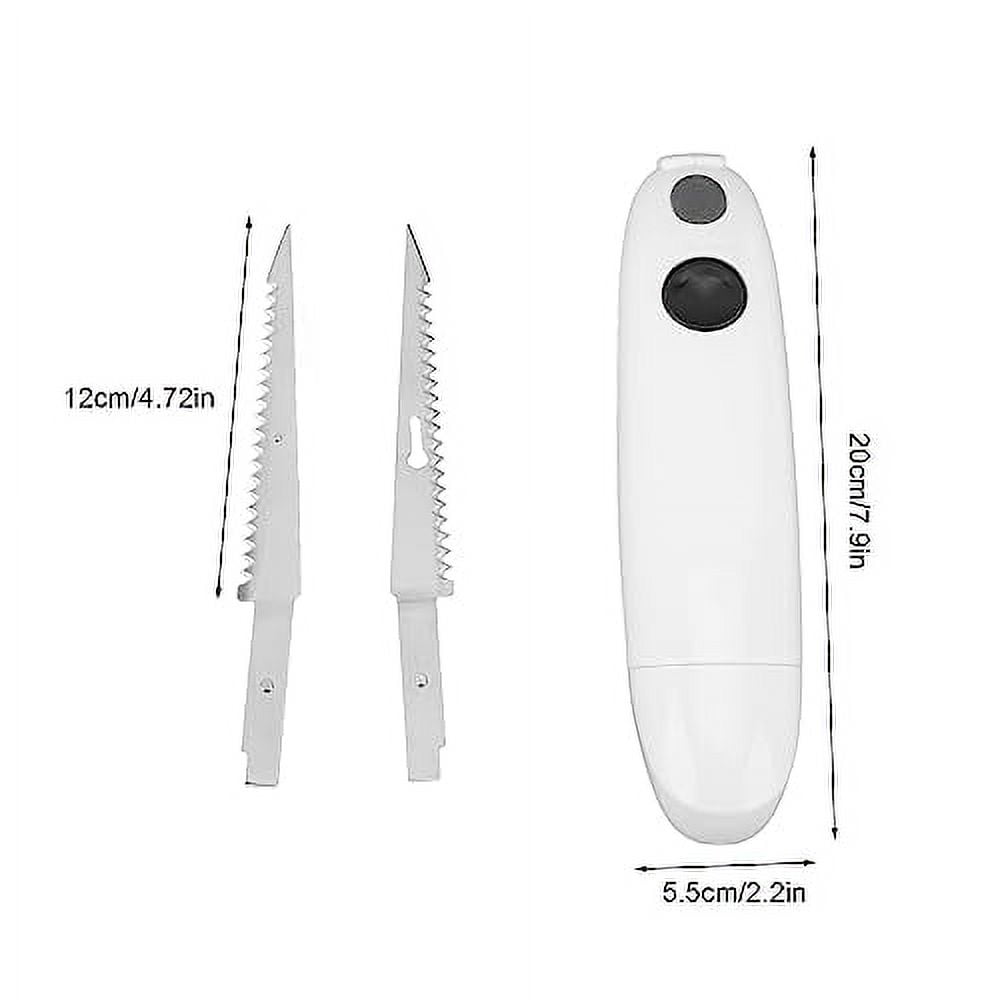 TOPINCN Electric Fillet Knife Stainless Steel Battery Powered Knife ...