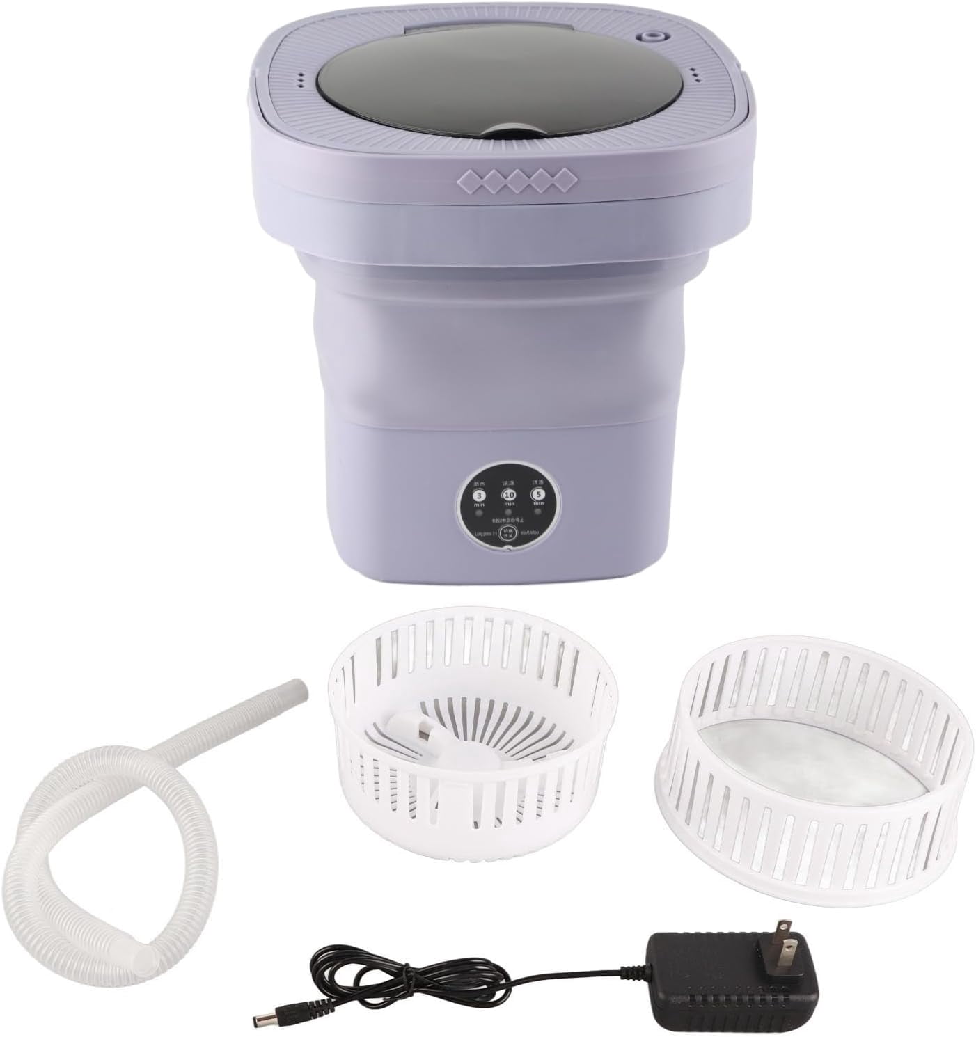 TOPINCN Foldable Washing Machine, Automatic Portable ABS Mini Washing ...