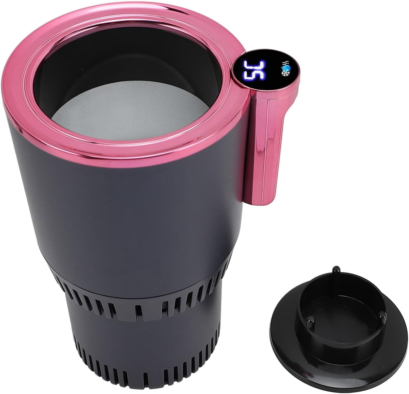 TOPINCN Heat Cold Car Cup Holder, 2 in 1 Car Cup Warmer Cooler with LCD ...