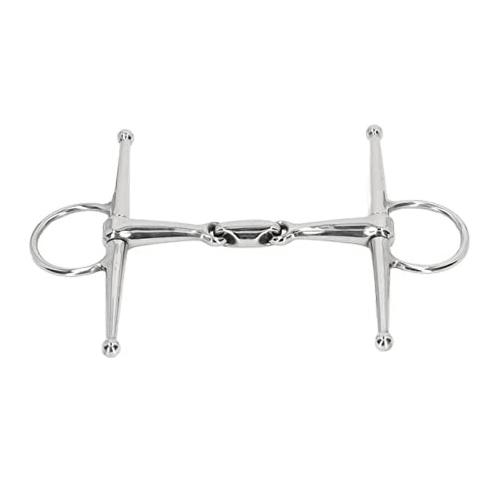 TOPINCN Horse Snaffle Chew Stainless Steel Training Bit 135mm Horse ...