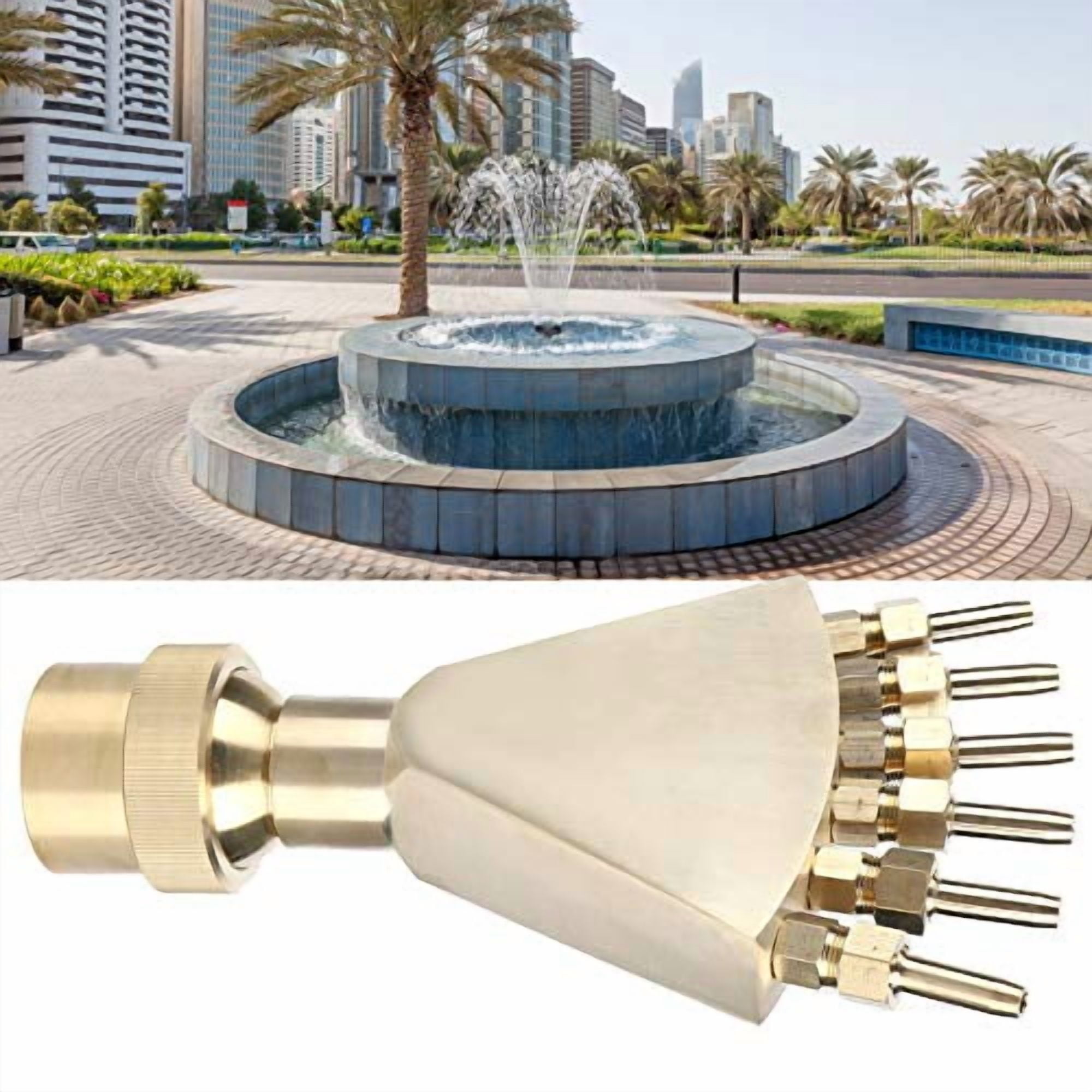 TOPINCN Swimming Pool Fountain Nozzle 1.5" DN40 Adjustable Water ...