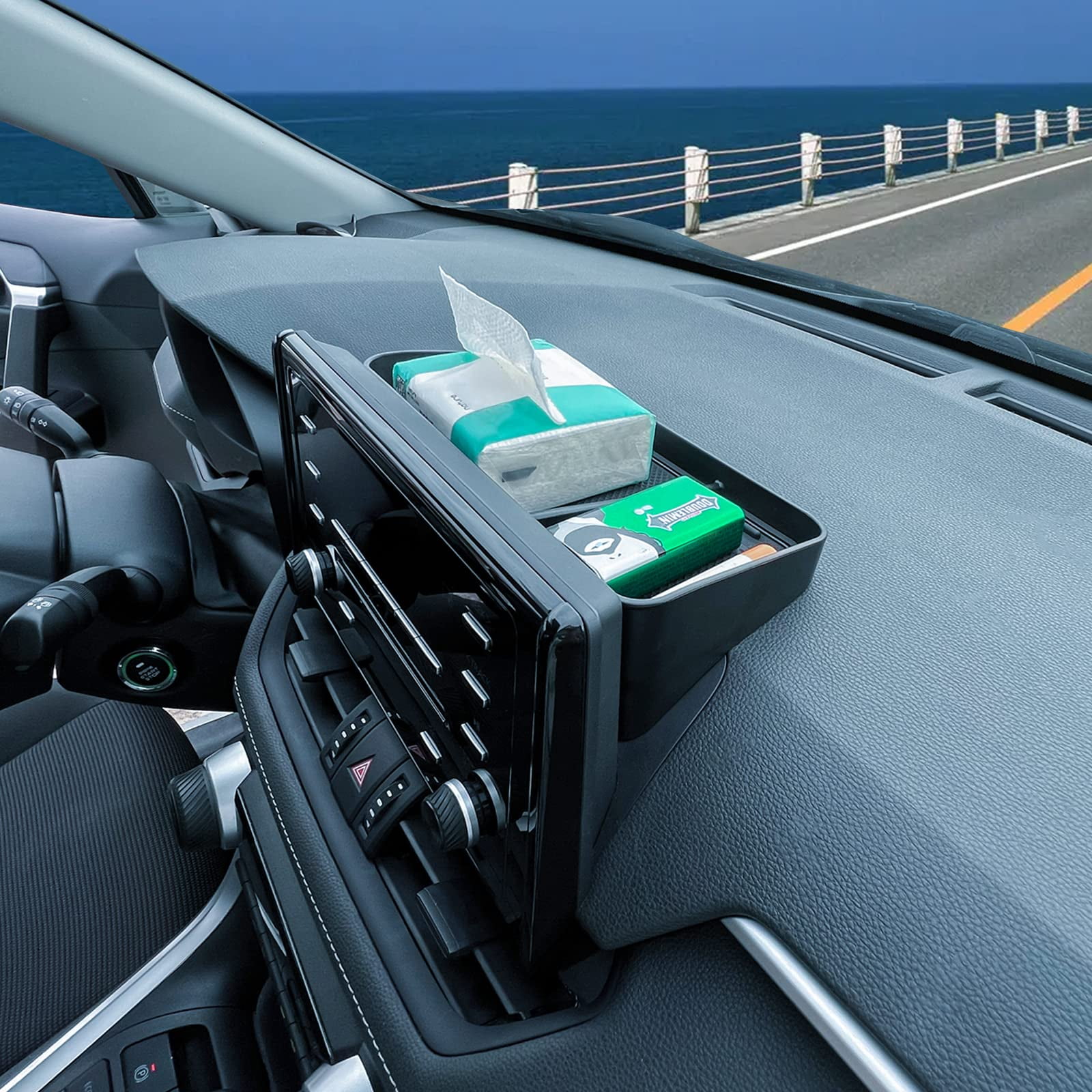 TOPINSTALL Dash Center Console Tray Compatible with 2019-2023 Toyota ...