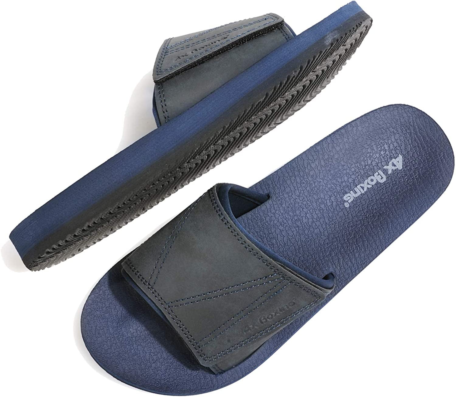 TOPIO Mens Slides Sandals Slip On Sandals Adjustable Slides - Walmart.com