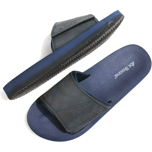 TOPIO Mens Slides Sandals Slip On Sandals Adjustable Slides - Walmart.com
