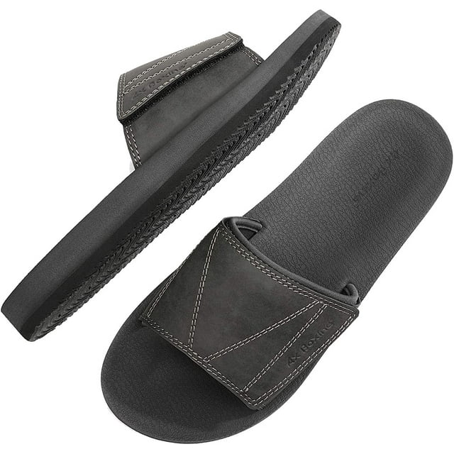 TOPIO Mens Slides Sandals Slip On Sandals Adjustable Slides - Walmart.com