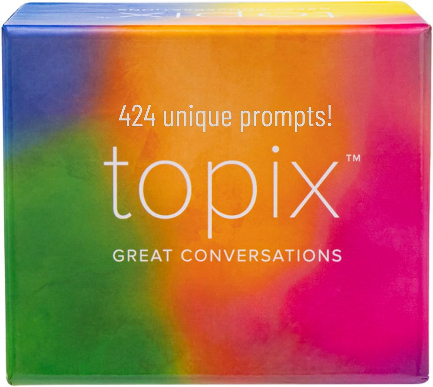 TOPIX - 424 Conversation Starters, Family Dinner Conversation Cards & Date Night Ice Breaker ...