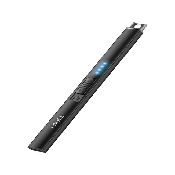 TOPKAY Electric Candle Lighter, Windproof Flameless USB Rechargeable ...