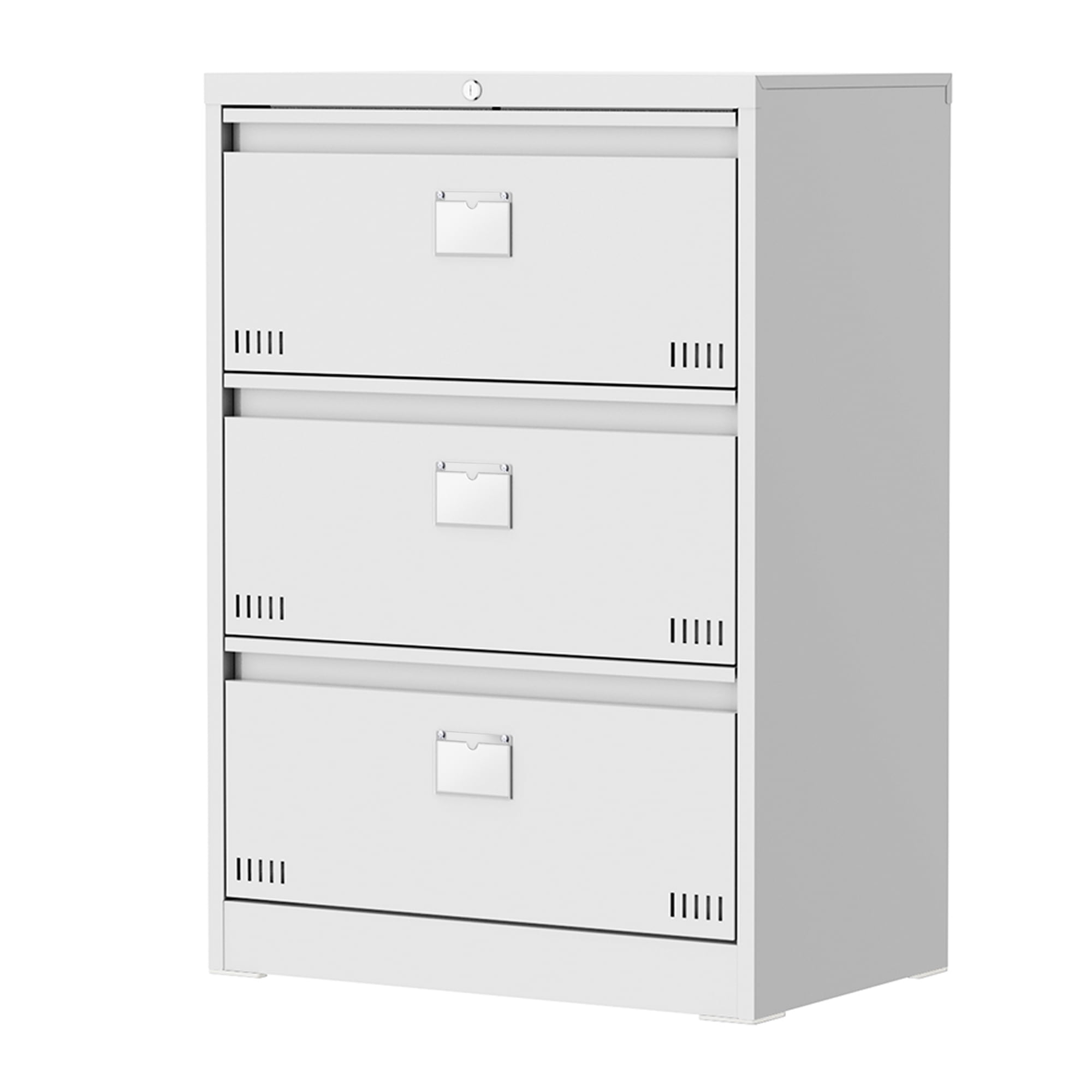TOPKEY Lateral File Cabinet with Lock, 2 Drawer Lateral Filing Cabinet ...