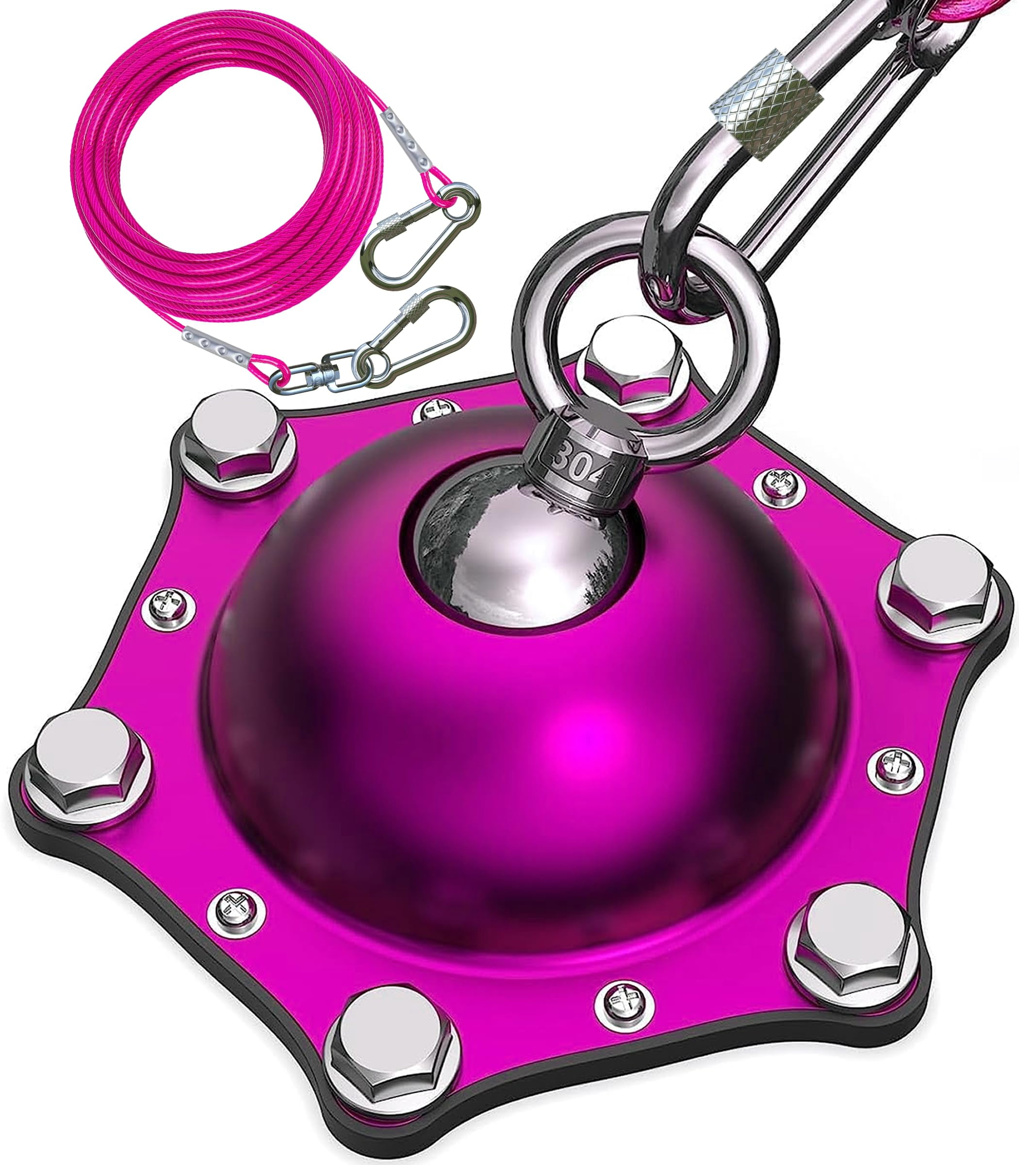 TOPKNOT Dog Tie Out SBF3 Cable and Stake,(up to 200lbs) 360°Swivel Dog ...