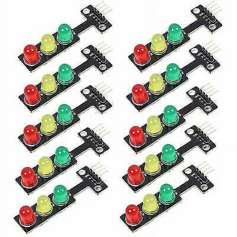 TOPMAO 10pcs 5V Mini-Traffic Light 5mm LED Display Module for Arduino ...