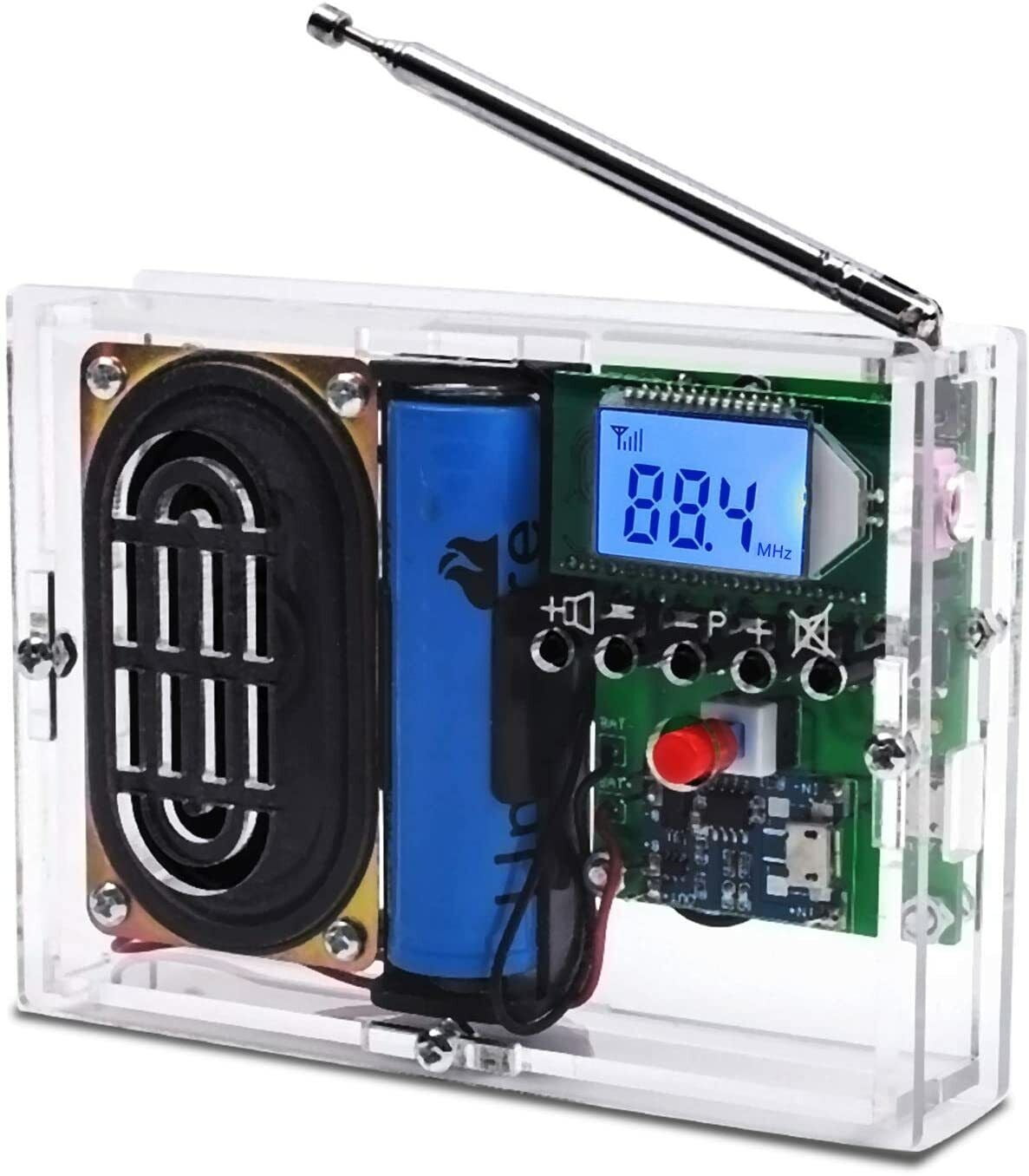TOPMAO FM Radio Module DIY Kits Wireless Receiver LCD Display ...