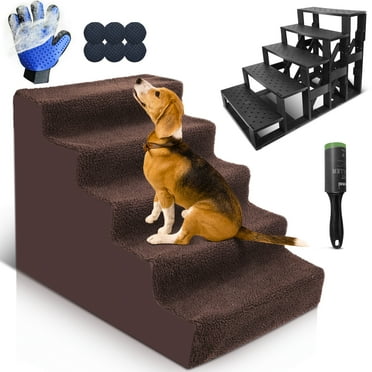 Infans 3 Tiers Foam Dog Ramps/Steps Non-Slip Dog Steps for Beds Or ...