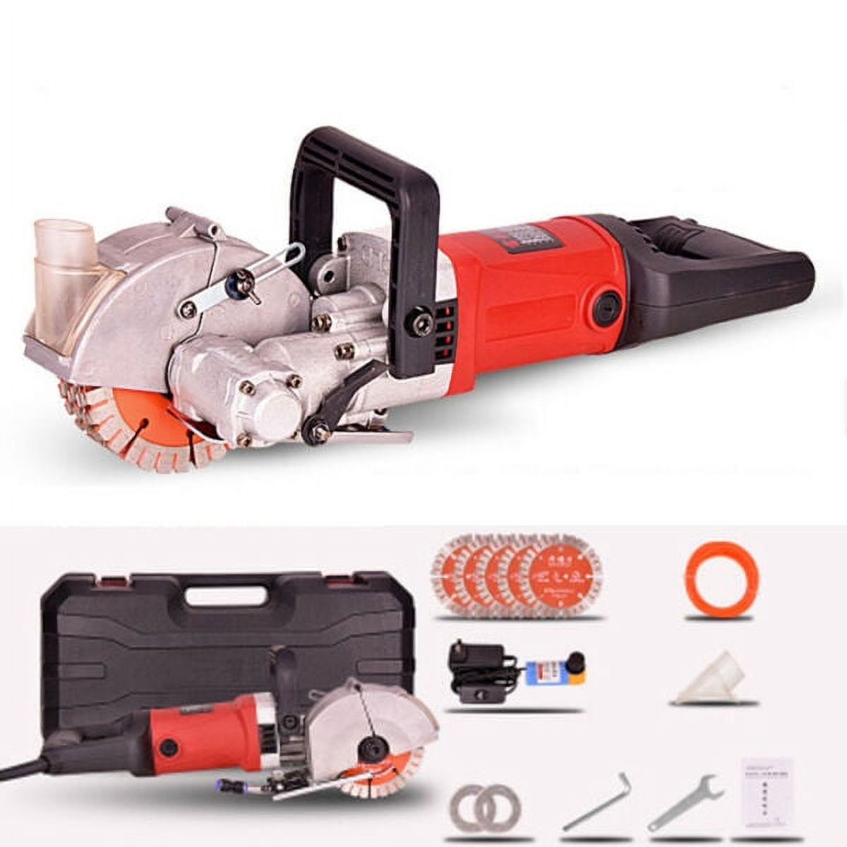 TOPNCES 220V 4000W Multifunction Wall Slot Slotting Machine Wall Groove ...