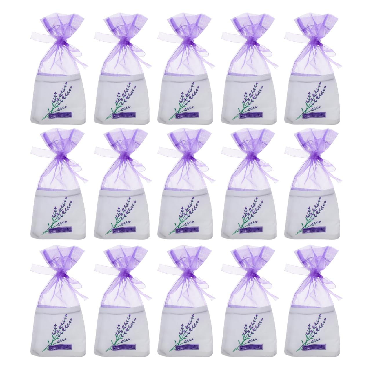 TOPPERFUN 25Pcs Lavender Sachet Bags, 5.9x2.8in Lavender Sachet Sachet ...