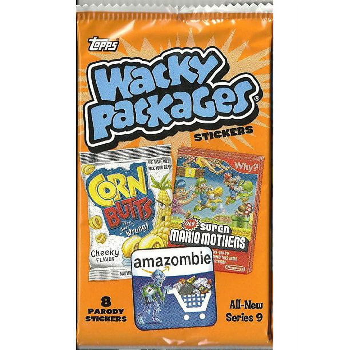 TOPPS Wacky Package Series 9 Sticker Pack - Walmart.com