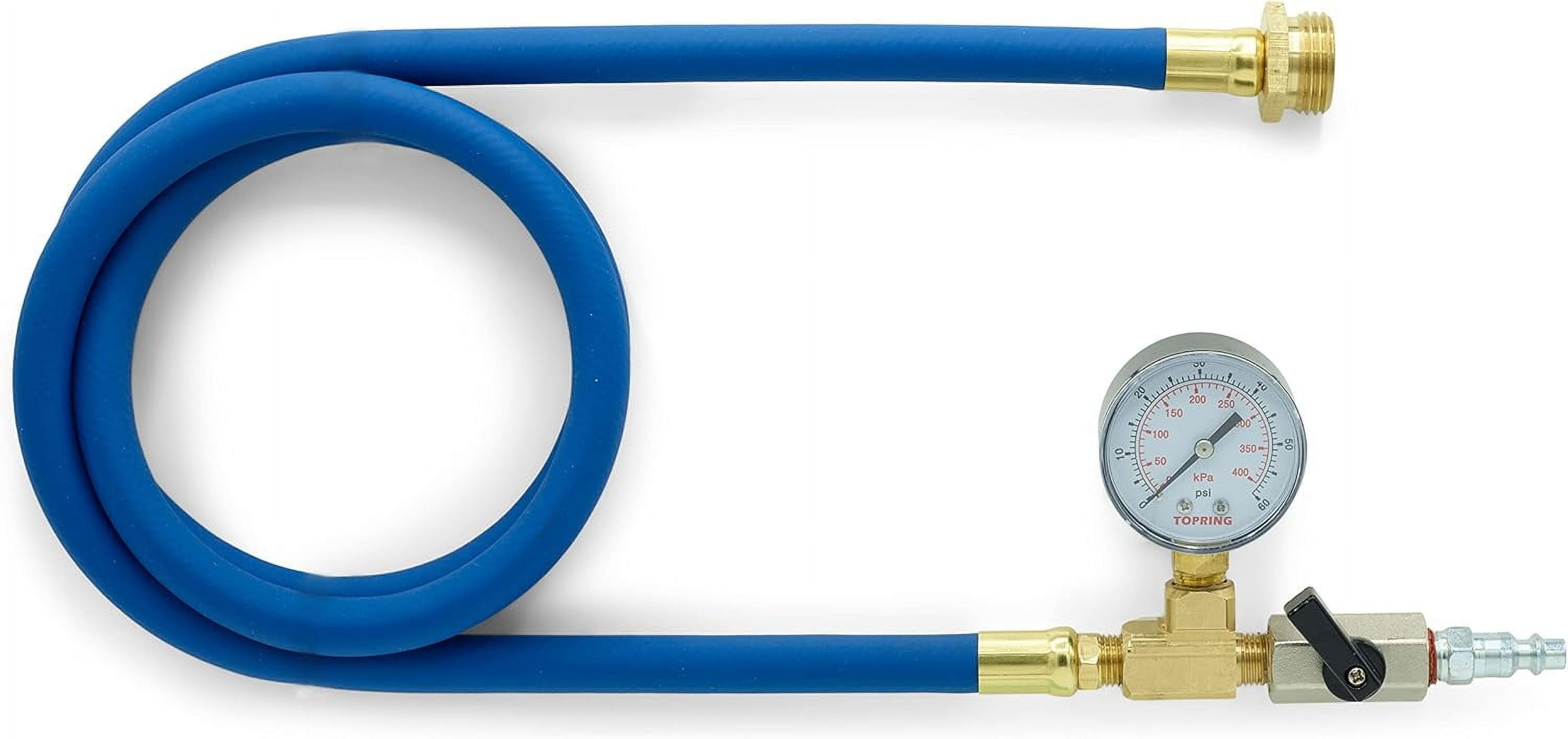 TOPRING Long Hose Air Compressor Water Blow Out Adapter with integrated ...