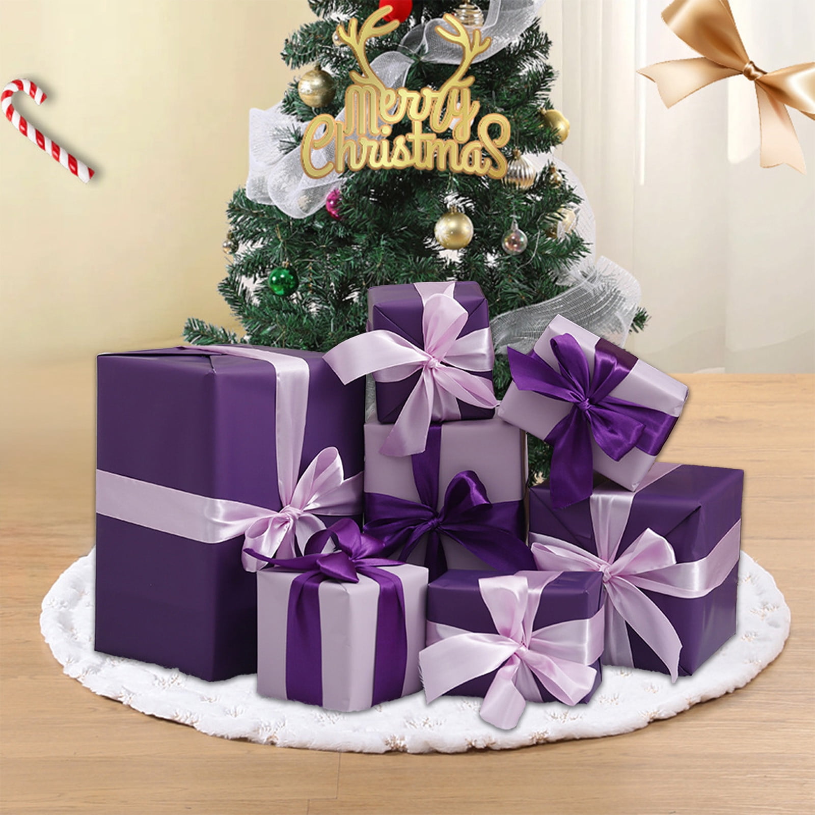 TOPReddon Set of 7 Christmas Lighted Gift Boxes, Christmas Lighted Gift ...