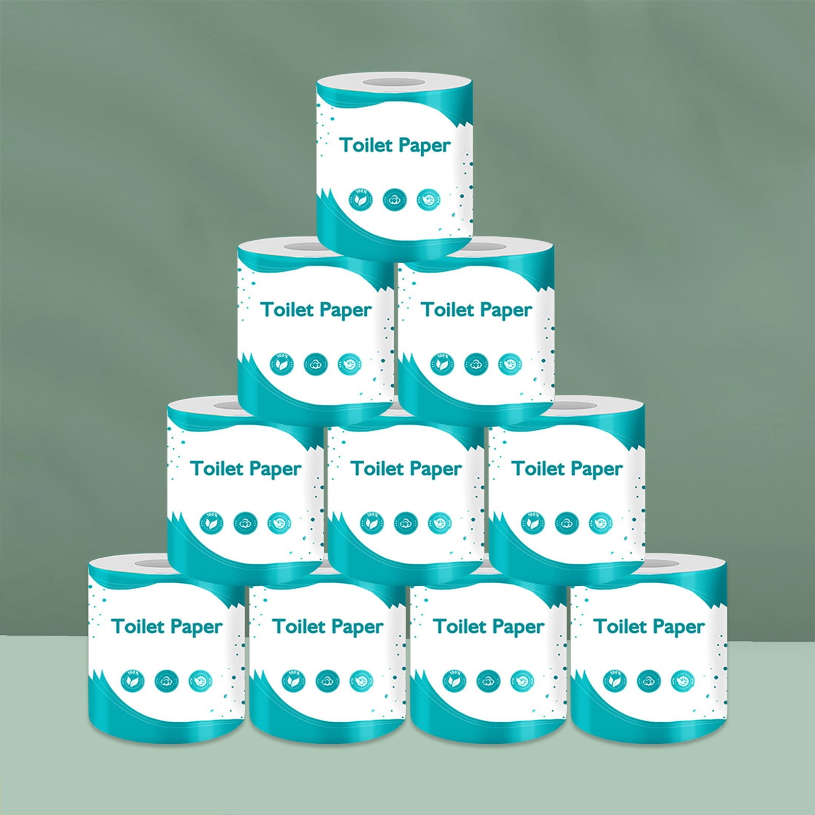 TOPRenddon 10-Pack Bulk Toilet Paper Rolls – Hotel-Grade 3-Ply Bath ...