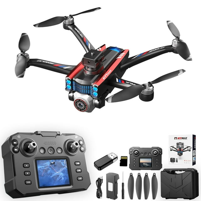 TOPRenddon 1080P HD Camera Drone with Screen Remote, Brushless Motor ...