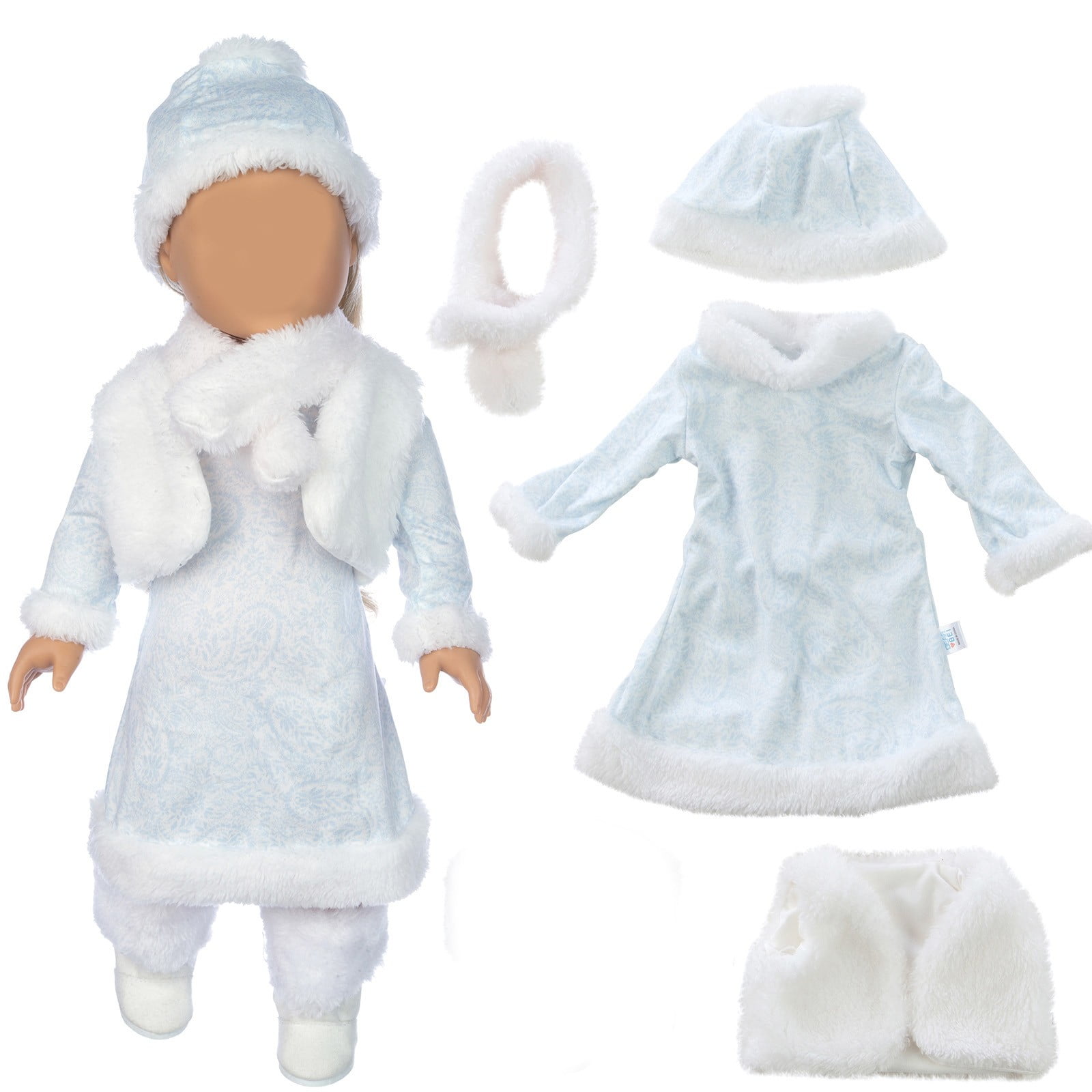 TOPRenddon 18'' Reborn Baby Doll Clothes for 17-19 Inch Reborn Newborn ...