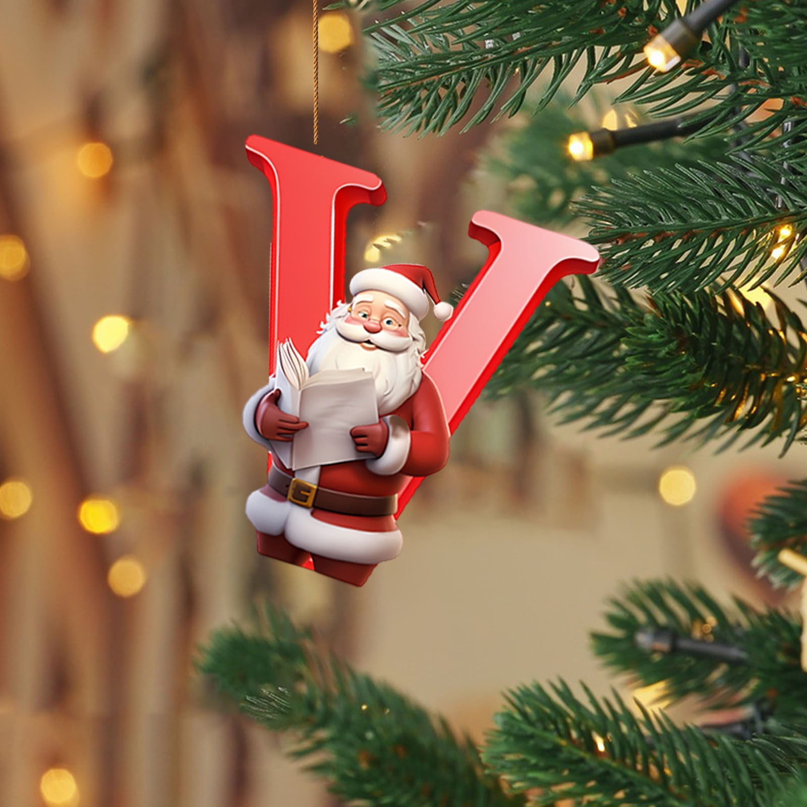 TOPRenddon 26 Letter Christmas Tree Hanging Pendant,Christmas Letters ...