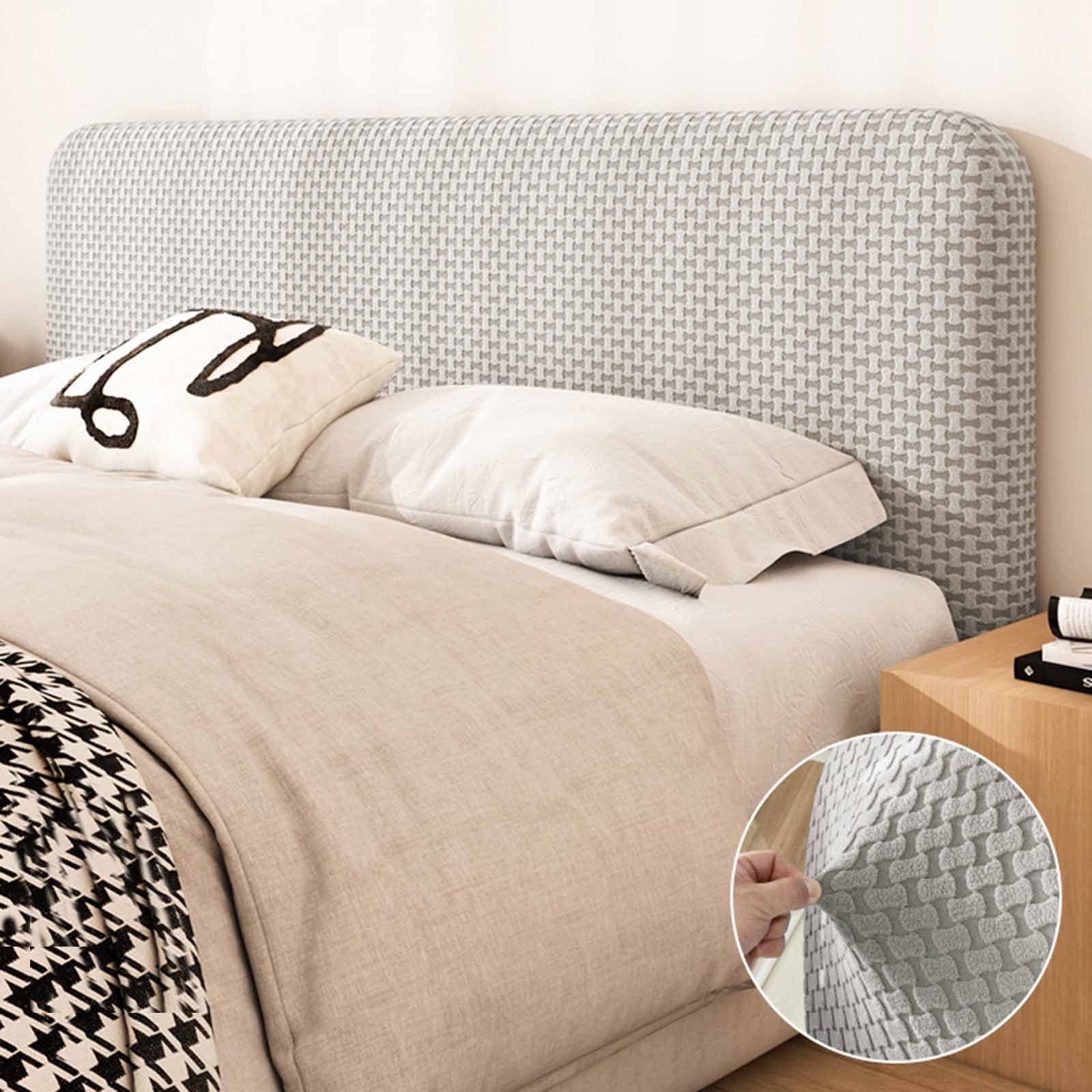 TOPRenddon 47.2 Inch Elastic Headboard Cover – Stretchy Machine ...
