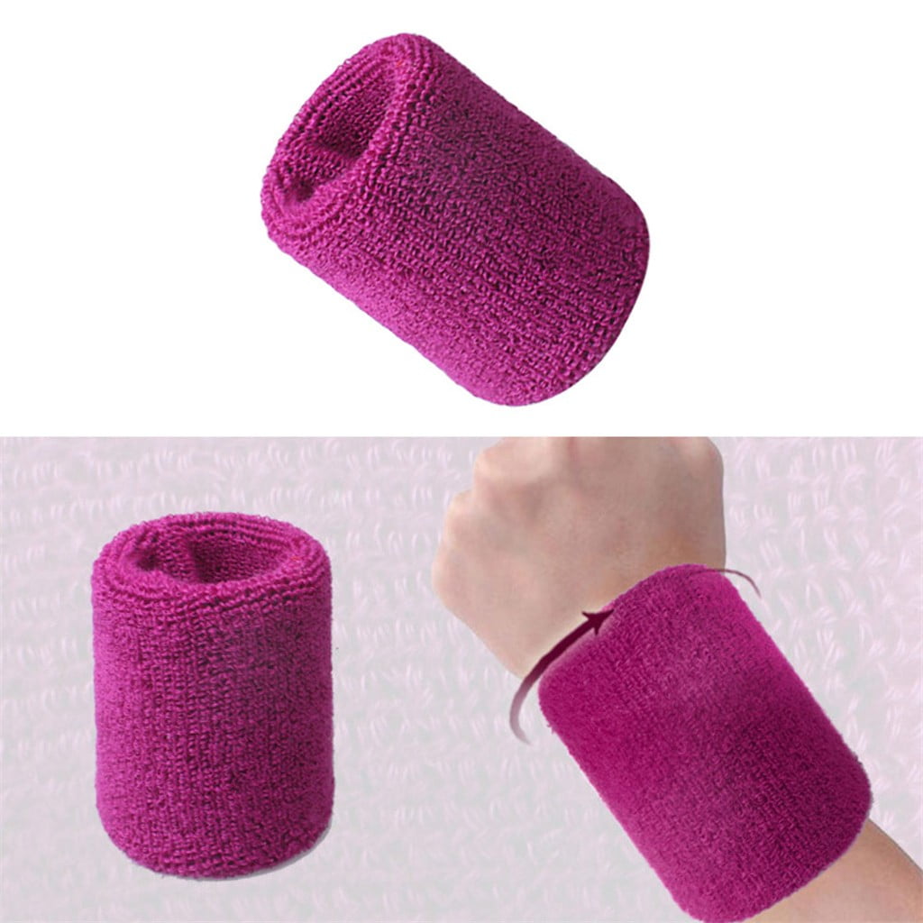 TOPRenddon 6-Pack Sports Wristbands for Men & Women | Sweat Absorbing ...