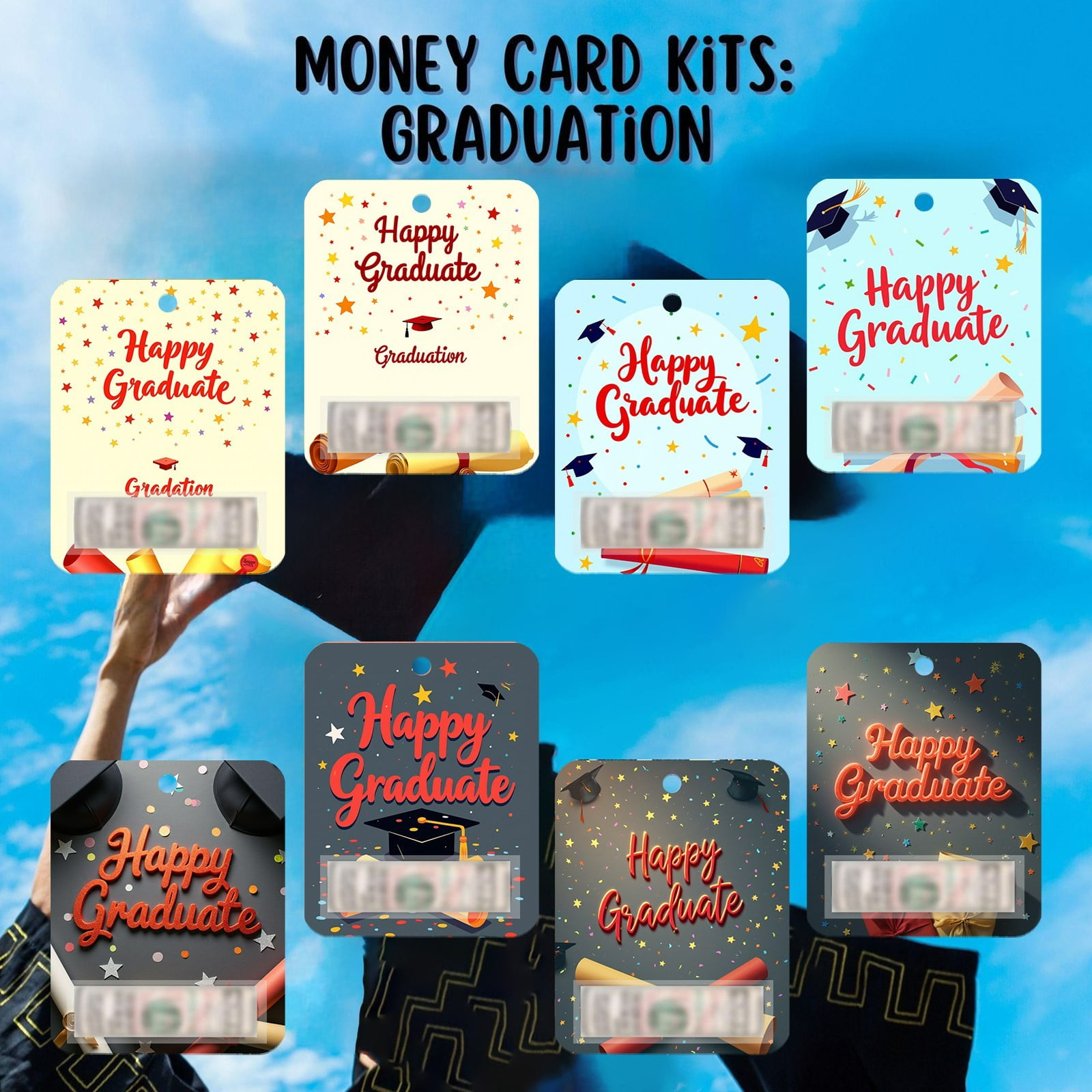 TOPRenddon 8-Piece Graduation Wallet Set – Bulk Themed Wallets for ...