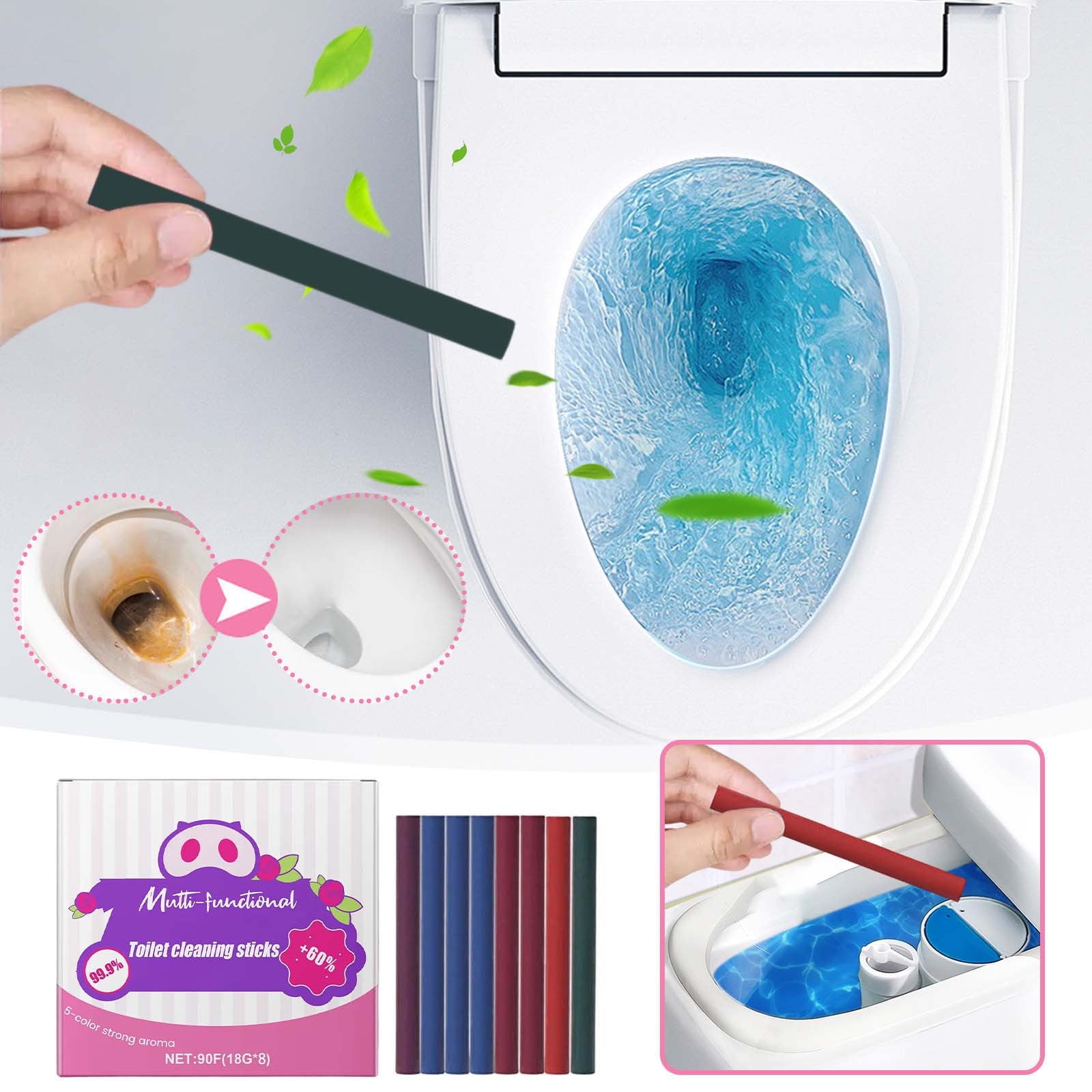 TOPRenddon 8Pcs Toilet Tank Cleaner, Toilet Cleaning Sticks,Toilet Bowl ...