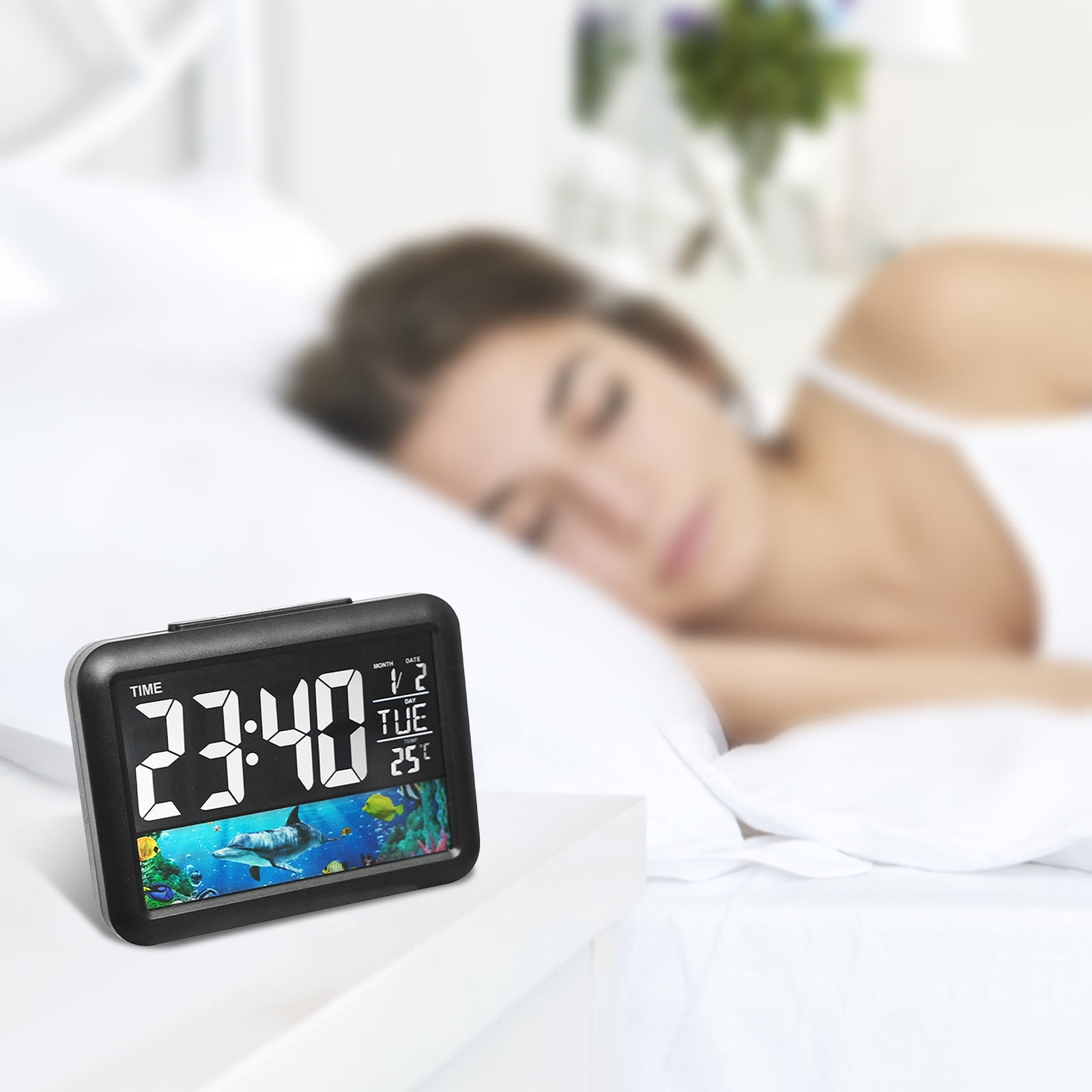 TOPRenddon Alarm Clock for Heavy Sleepers，New Interesting Color Screen ...