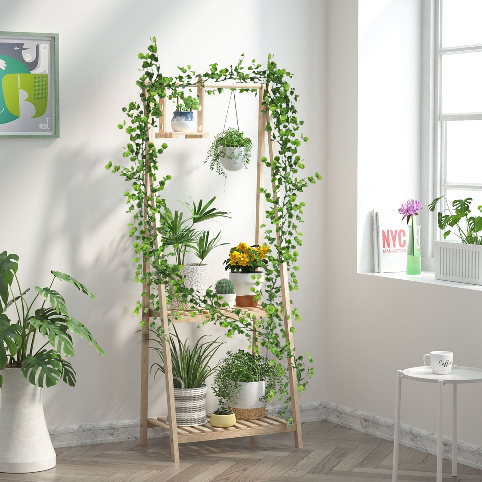 TOPRenddon Artificial Hanging Willow Vine Twigs 5.9Ft Fake Hanging ...