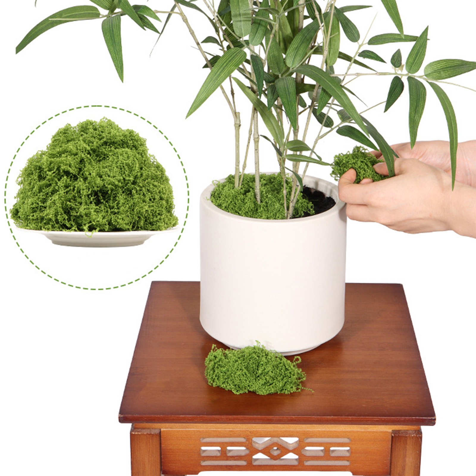 TOPRenddon Artificial Moss Sheet - 100g Realistic Fake Moss for ...
