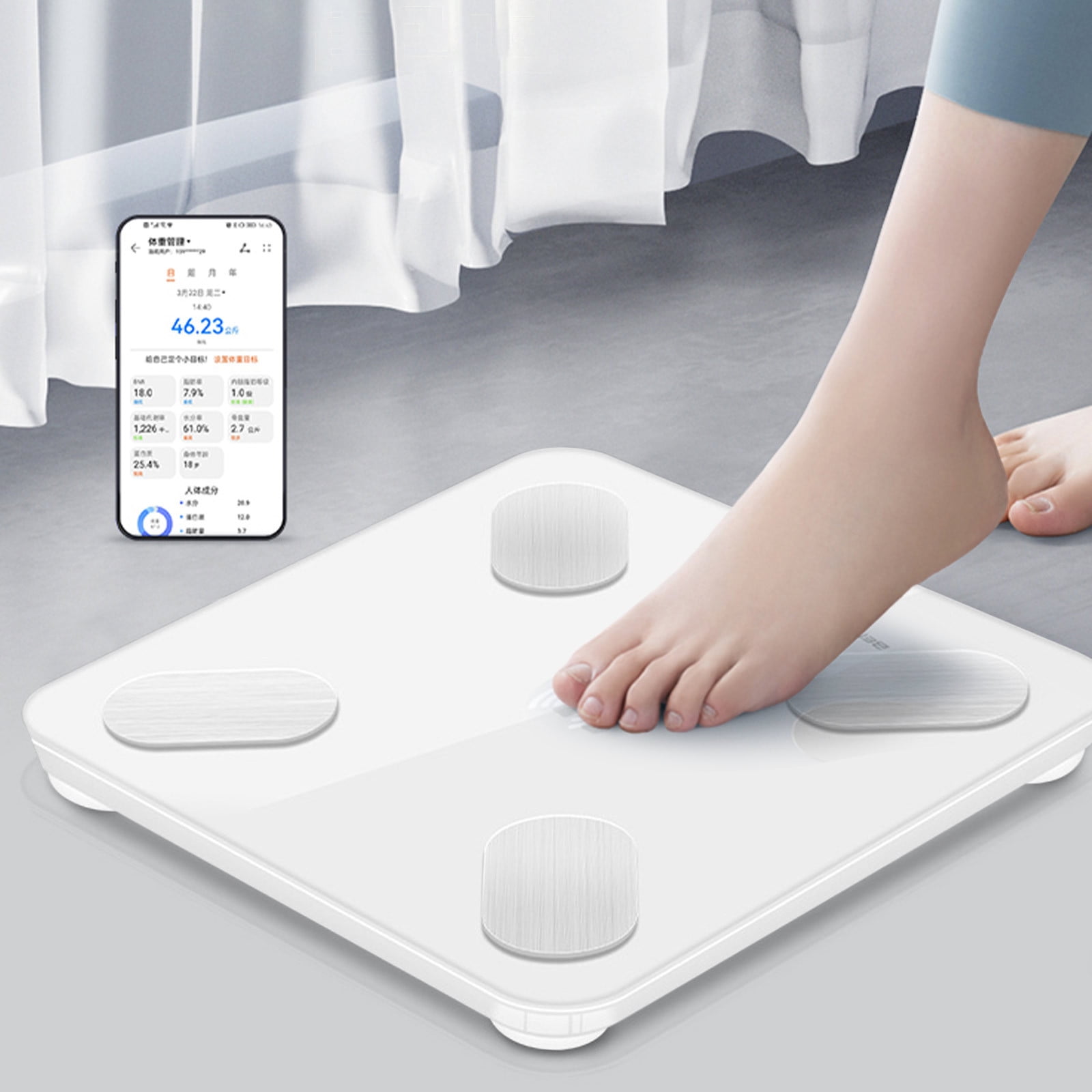 TOPRenddon Bluetooth Smart Scale with Body Fat Analyzer – 25+ Health ...