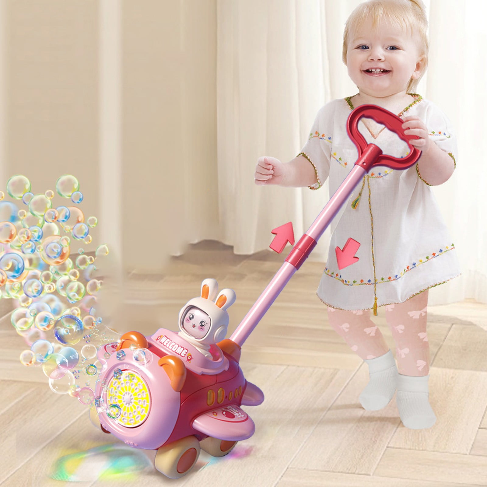 TOPRenddon Bubble Machine, Bubble Lawn Mower for Toddlers,Bubble Train ...