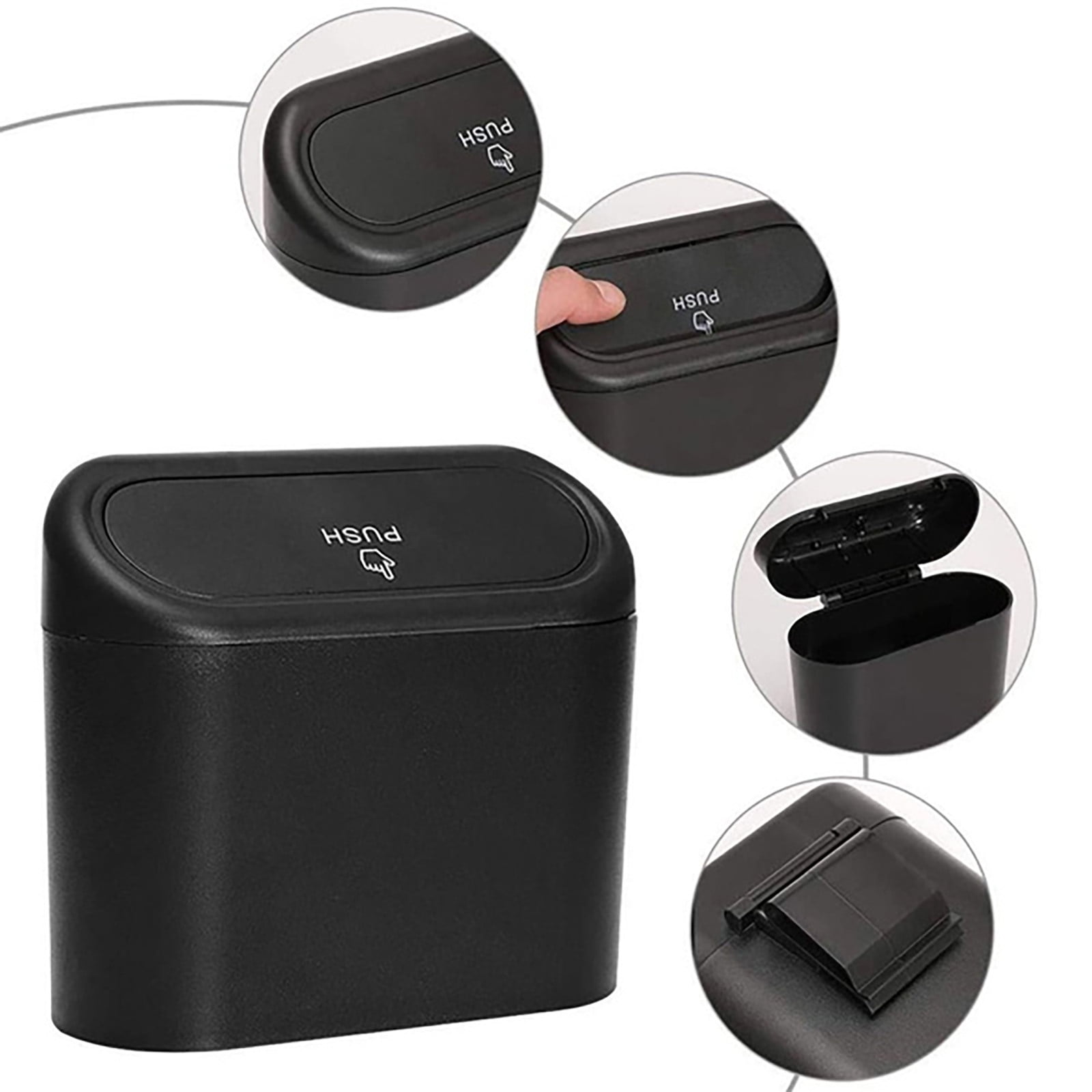 TOPRenddon Car Trash Can with Lid, Car Trash Can Car Chair Back Car ...