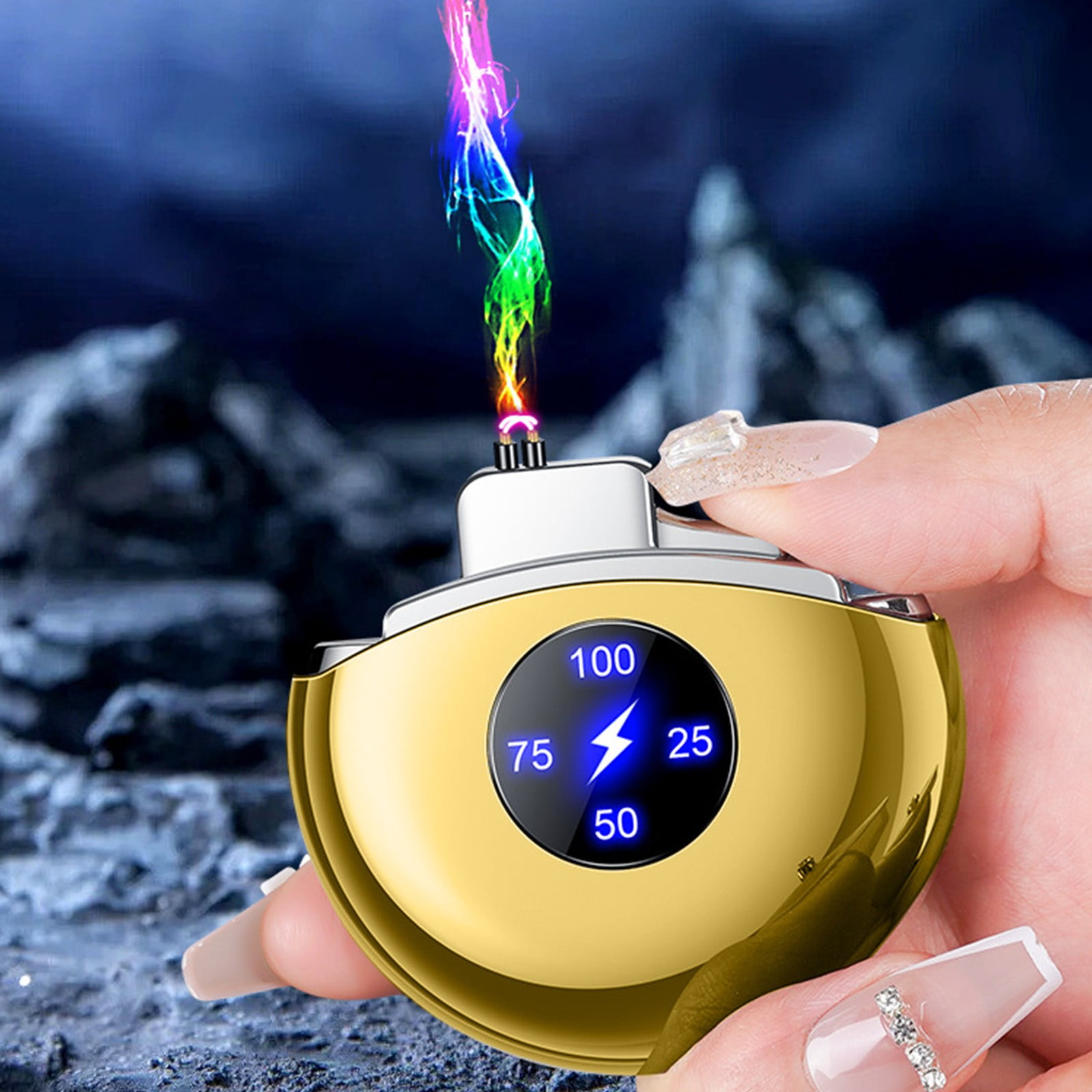 TOPRenddon Compact Rechargeable Lighter with LED Power Display ...