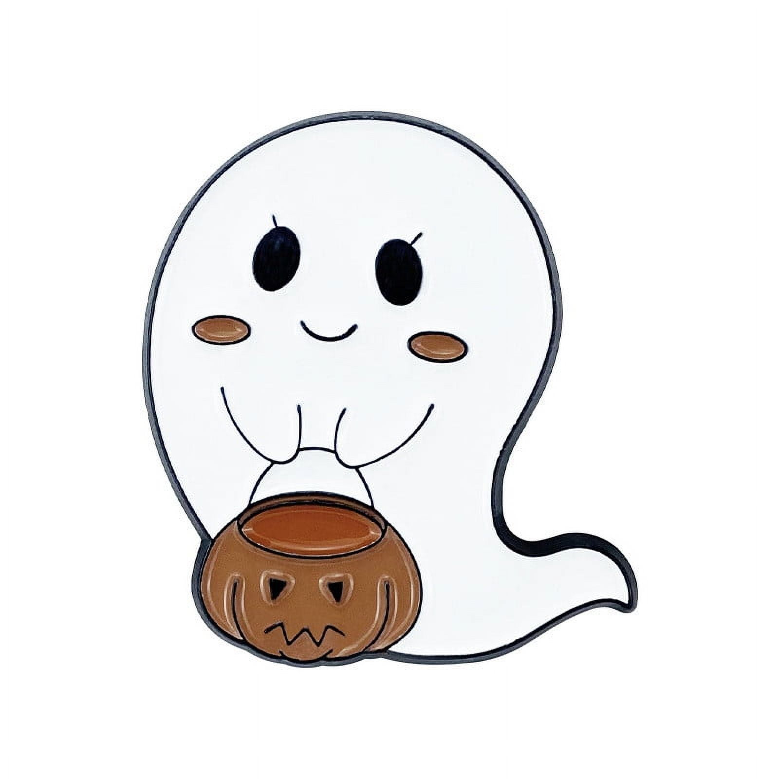TOPRenddon Cute Ghost Enamel Pin Kawaii Pins Halloween Funny Lapel Pins ...