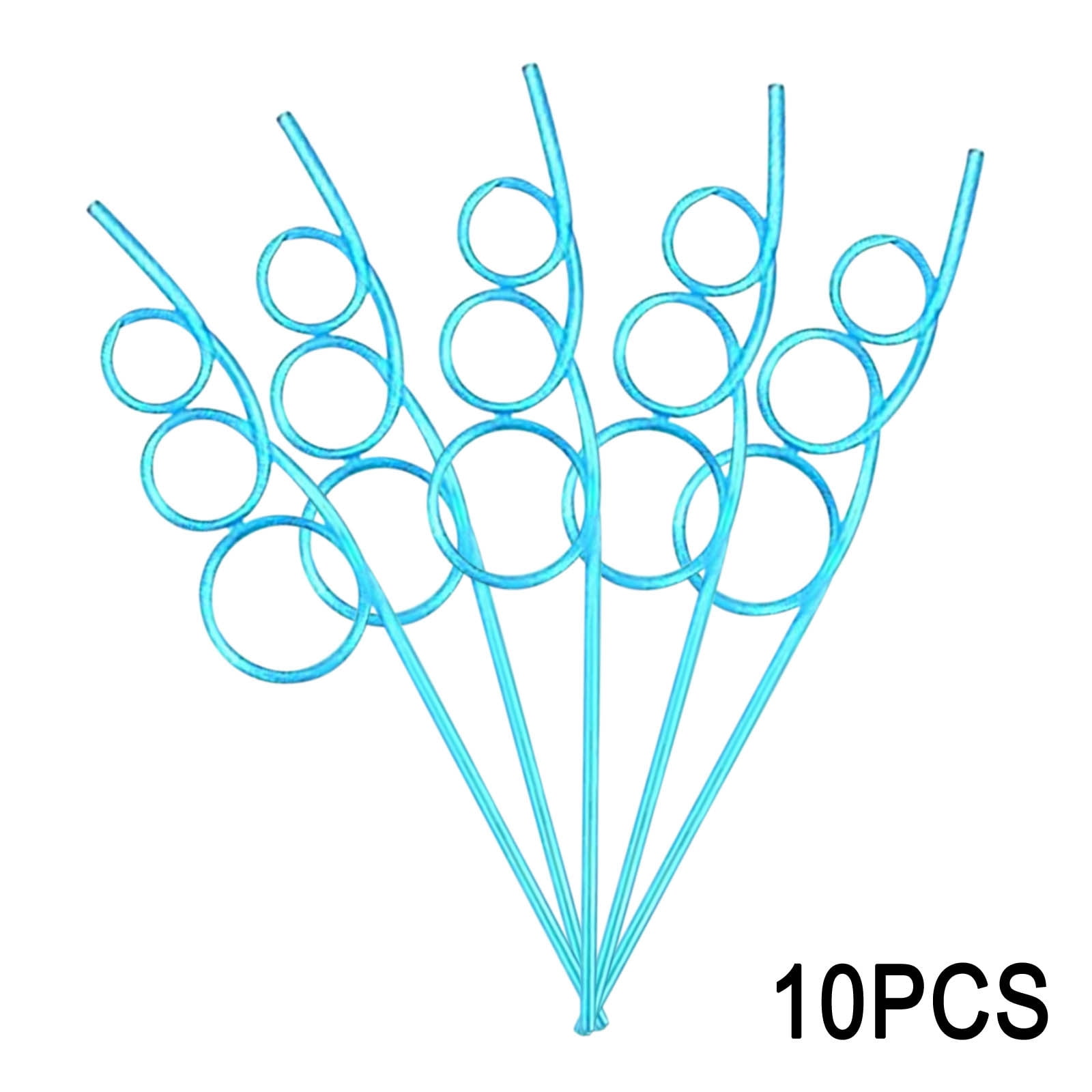 TOPRenddon Disposable Colorful Drinking Straws,10PCS Flexible Straws ...